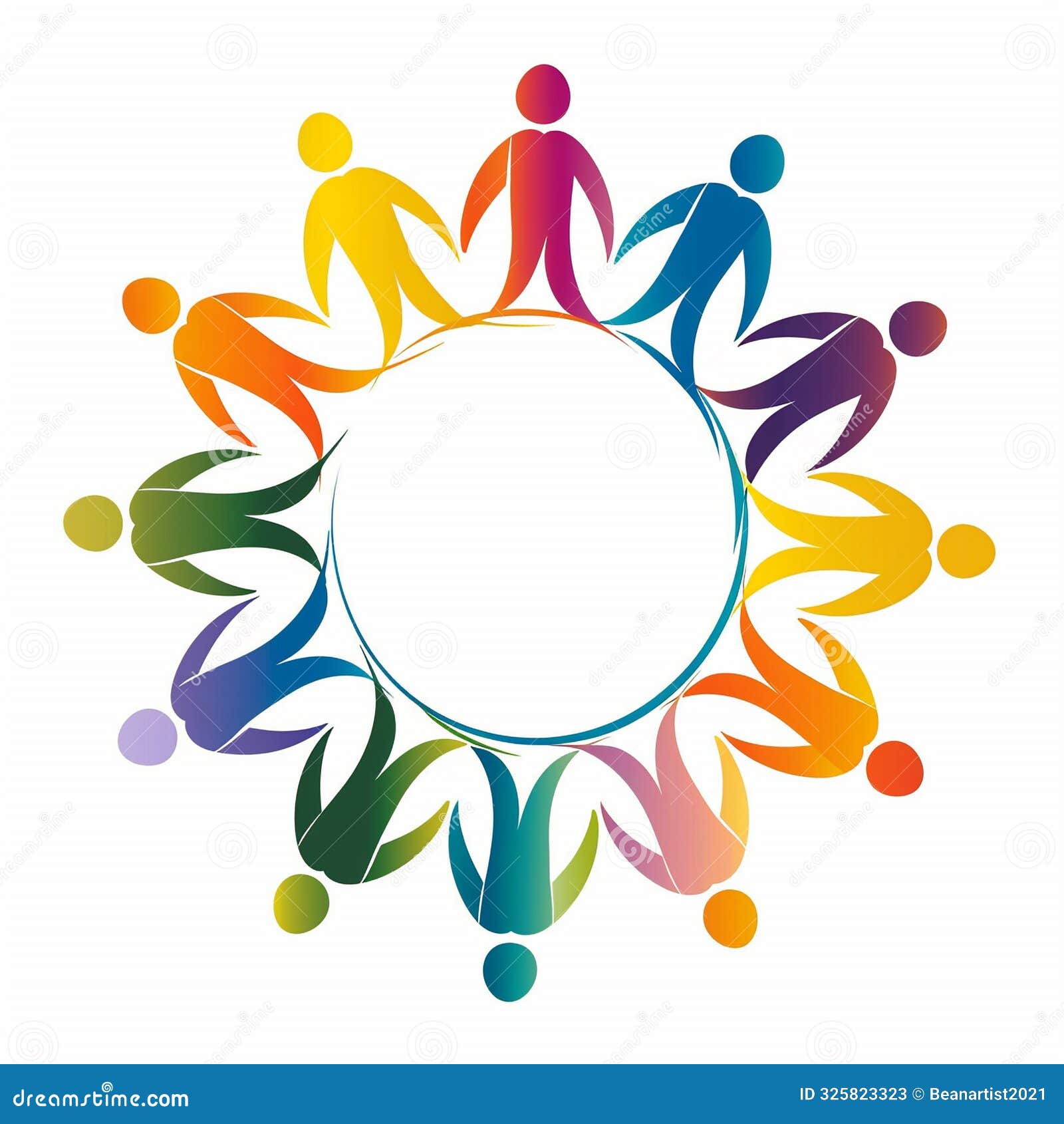 Teamwork Logo - Human Figures Stock Illustration - Illustration of ...