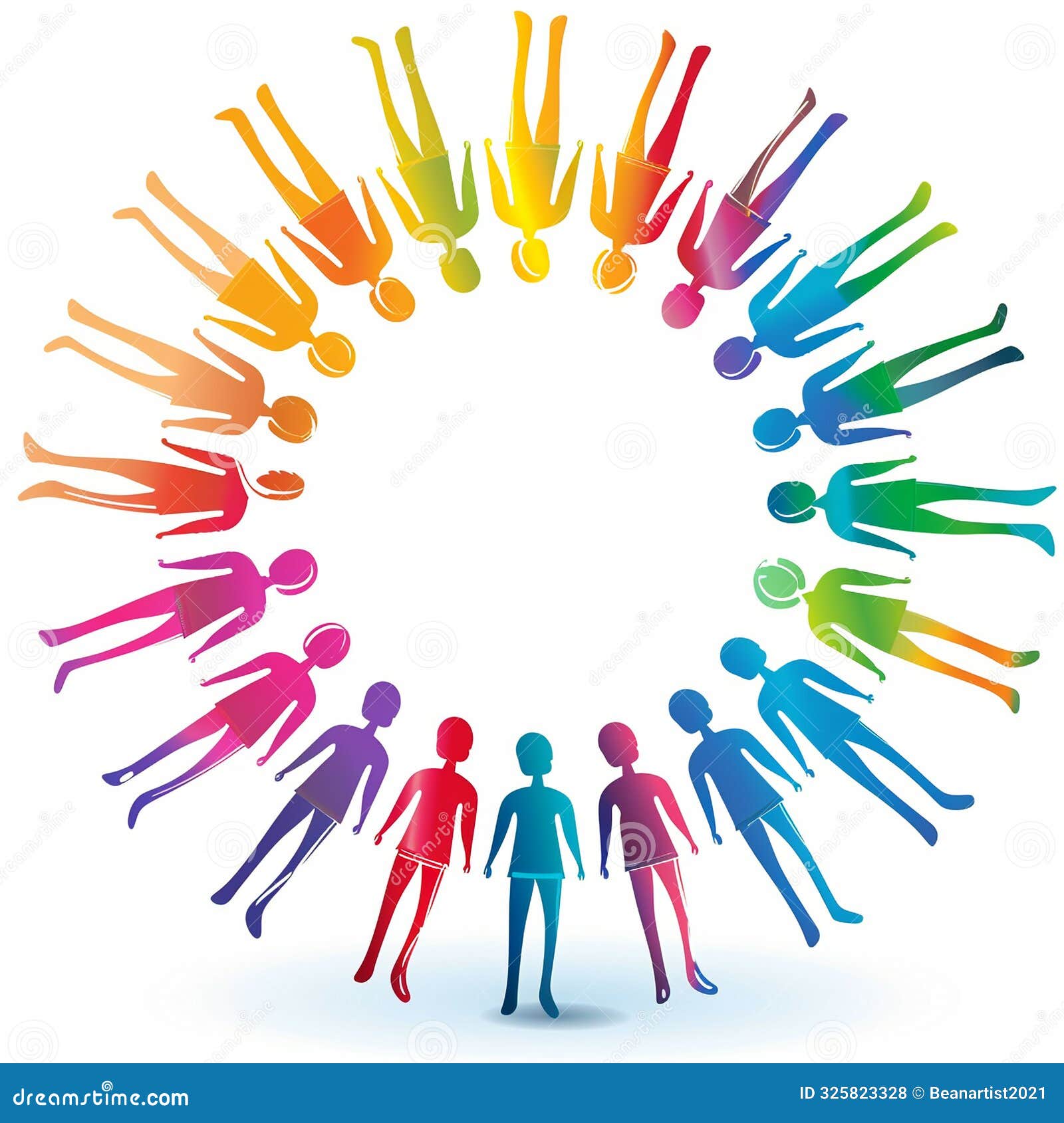 Teamwork Logo - Human Figures Stock Illustration - Illustration of ...