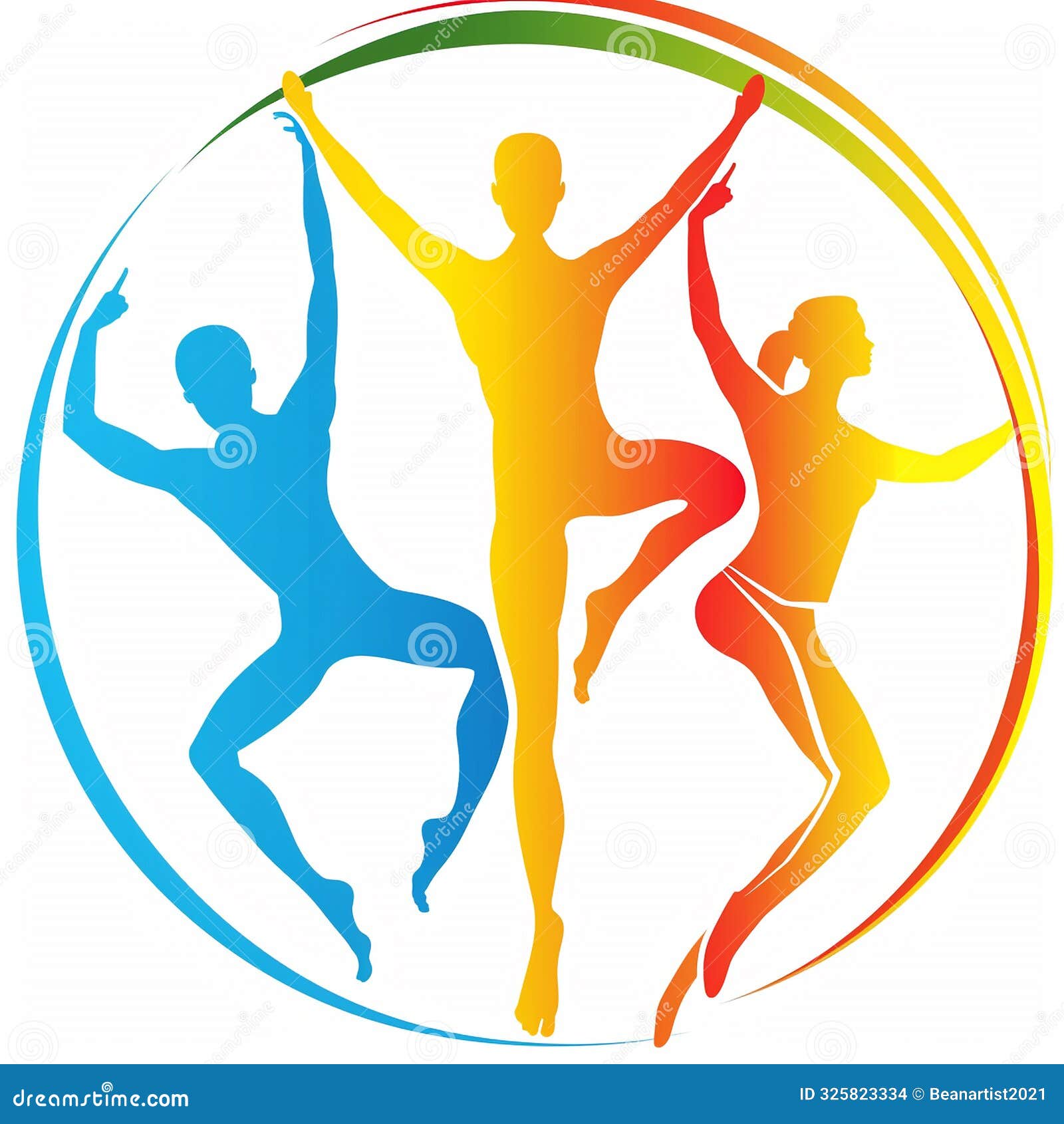 Teamwork Logo - Human Figures Stock Illustration - Illustration of ...