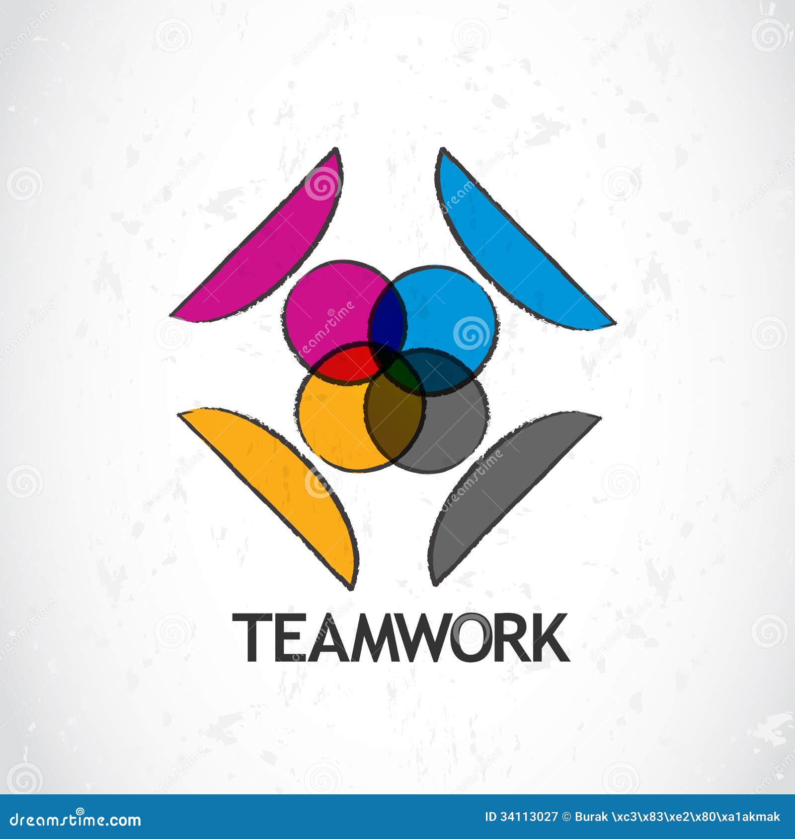 Teamwork logo icon stock vector. Illustration of graphic - 34113027