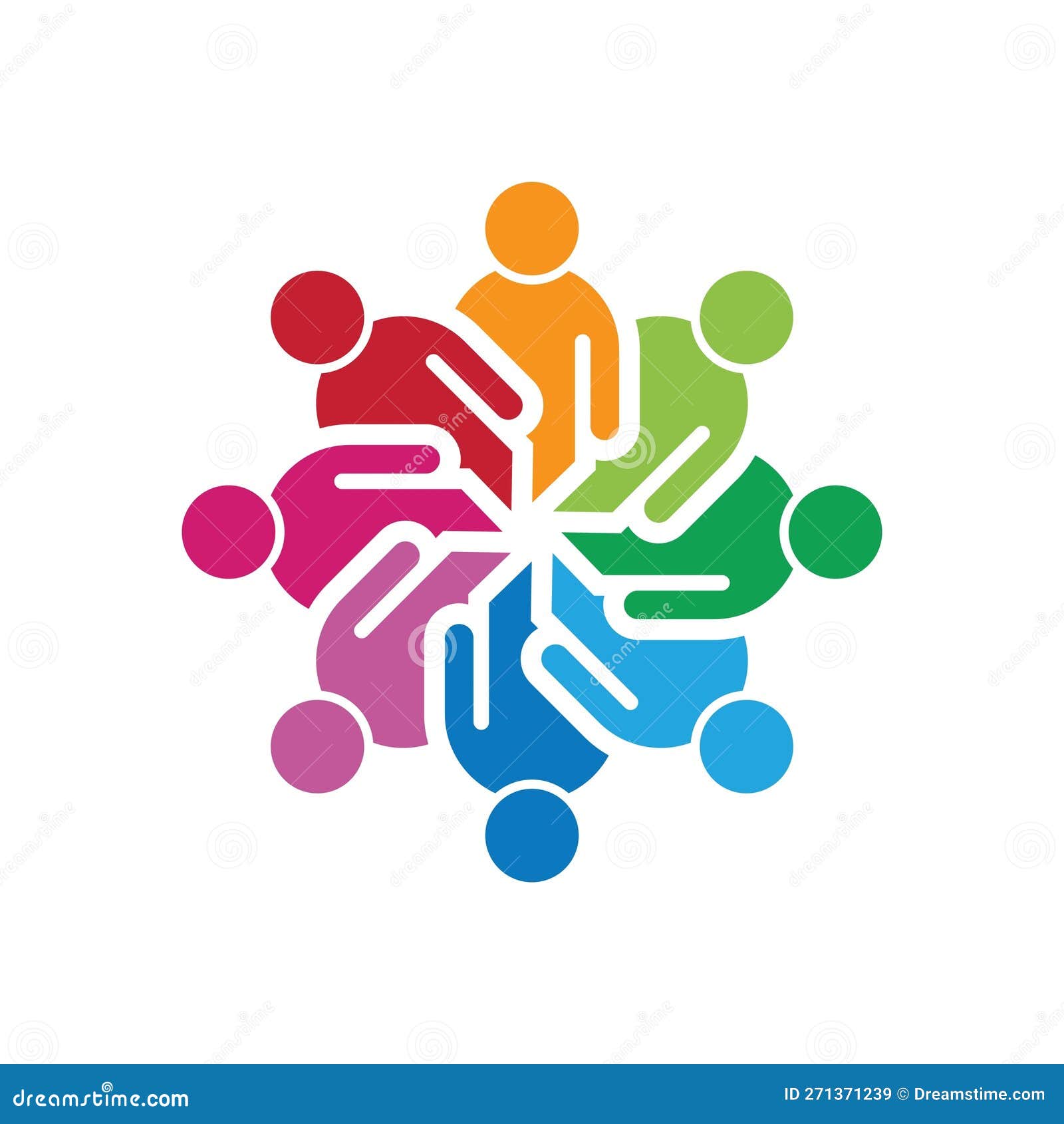 Teamwork logo images stock vector. Illustration of holding - 271371239