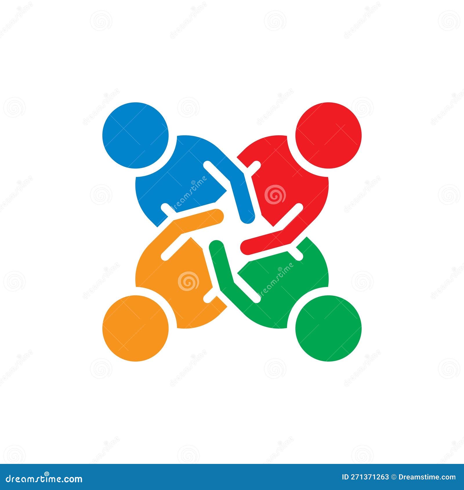 Teamwork logo images stock vector. Illustration of colorful - 271371263