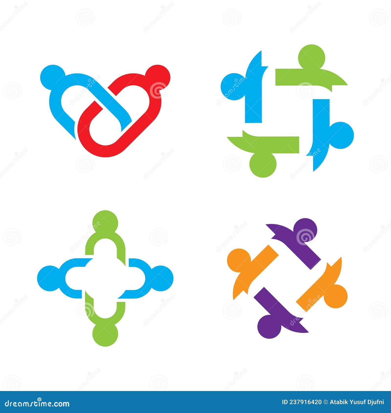 Teamwork logo images stock vector. Illustration of partnership - 237916420