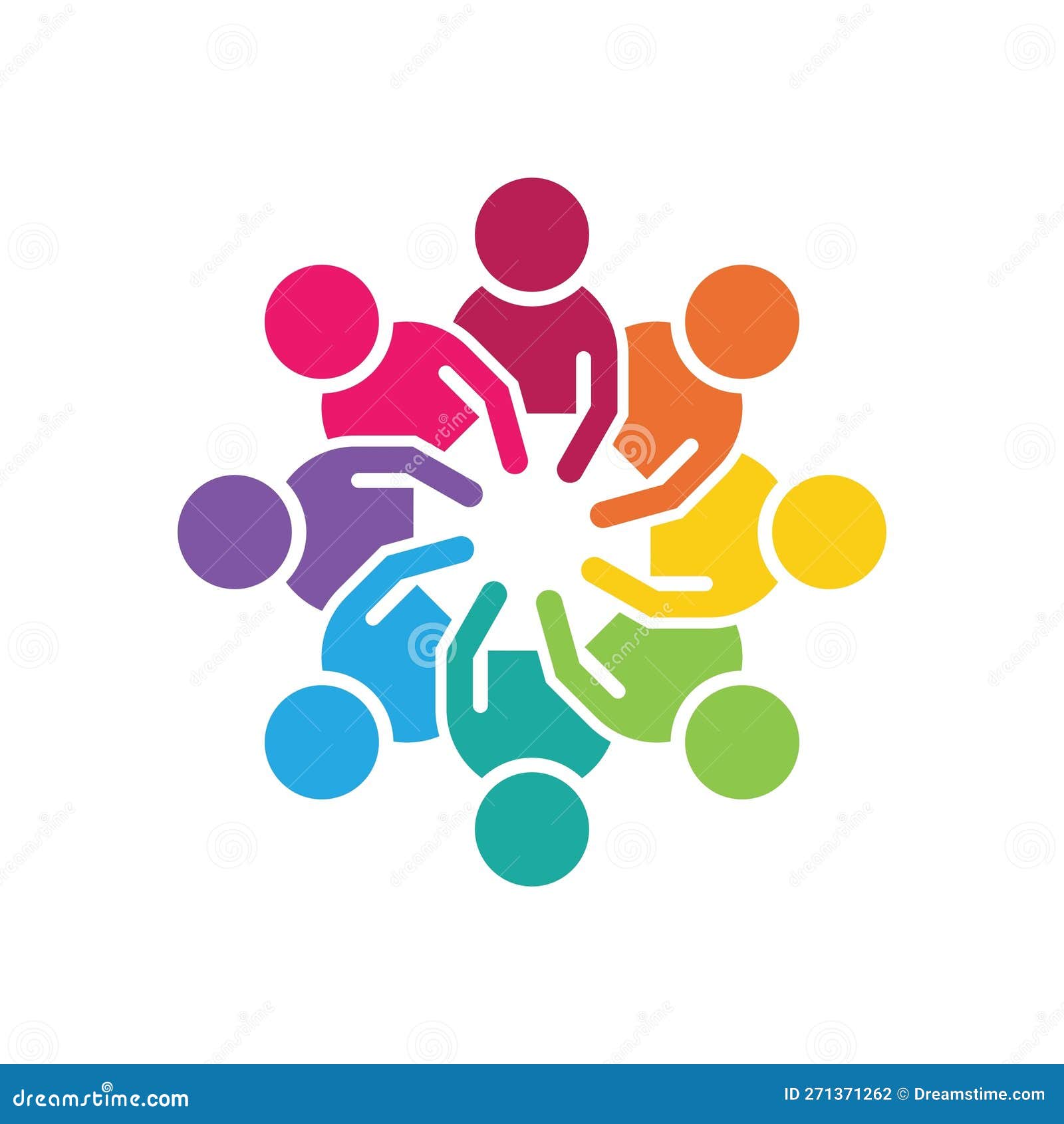 Teamwork logo images stock vector. Illustration of design - 271371262