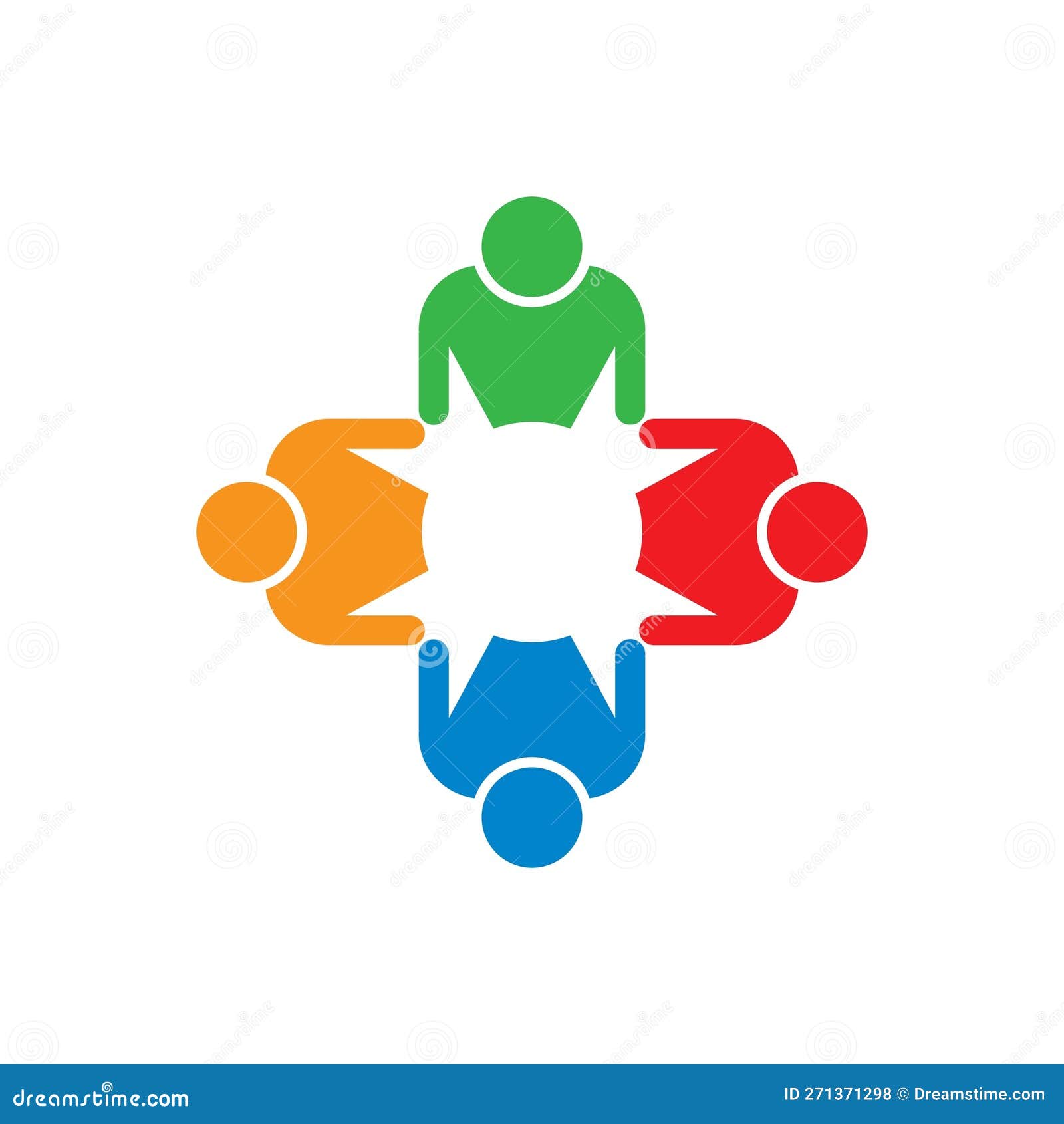 Teamwork logo images stock vector. Illustration of network - 271371298