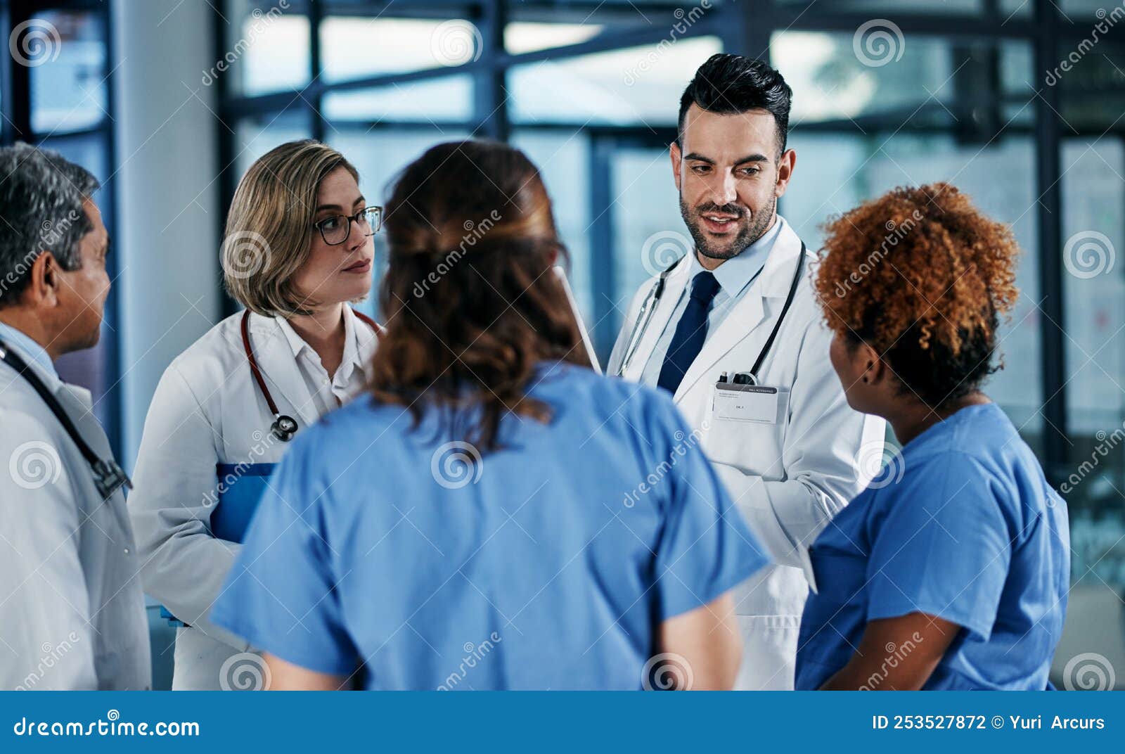 Teamwork Makes Hospital Operations Work. a Team of Doctors Having a ...