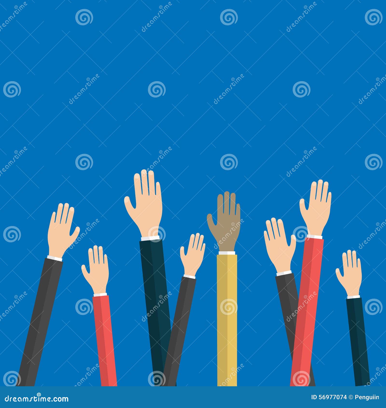 Teamwork Management Concept. Flat Icons. Global Communication and ...