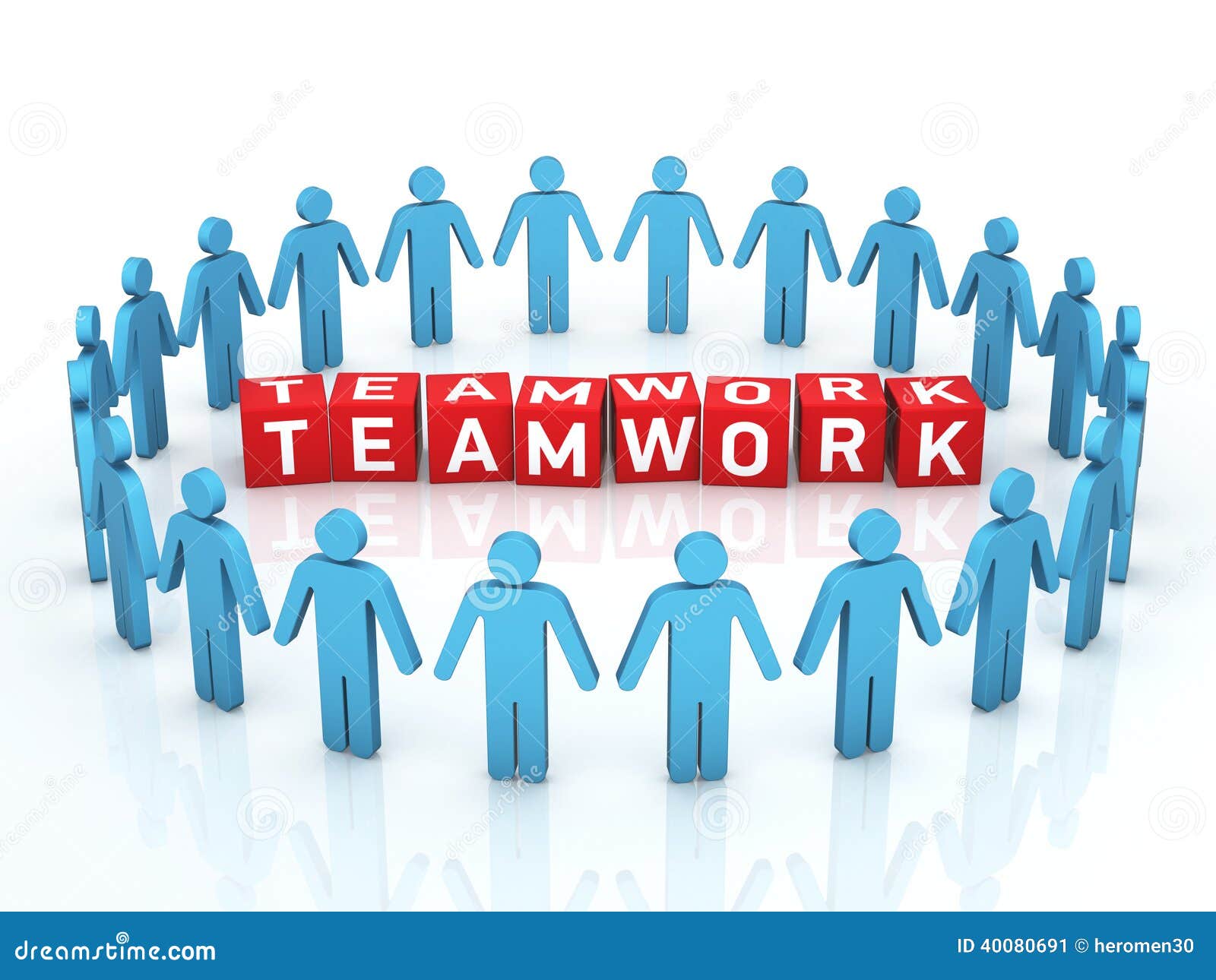 Teamwork Management stock illustration. Illustration of cubes - 40080691