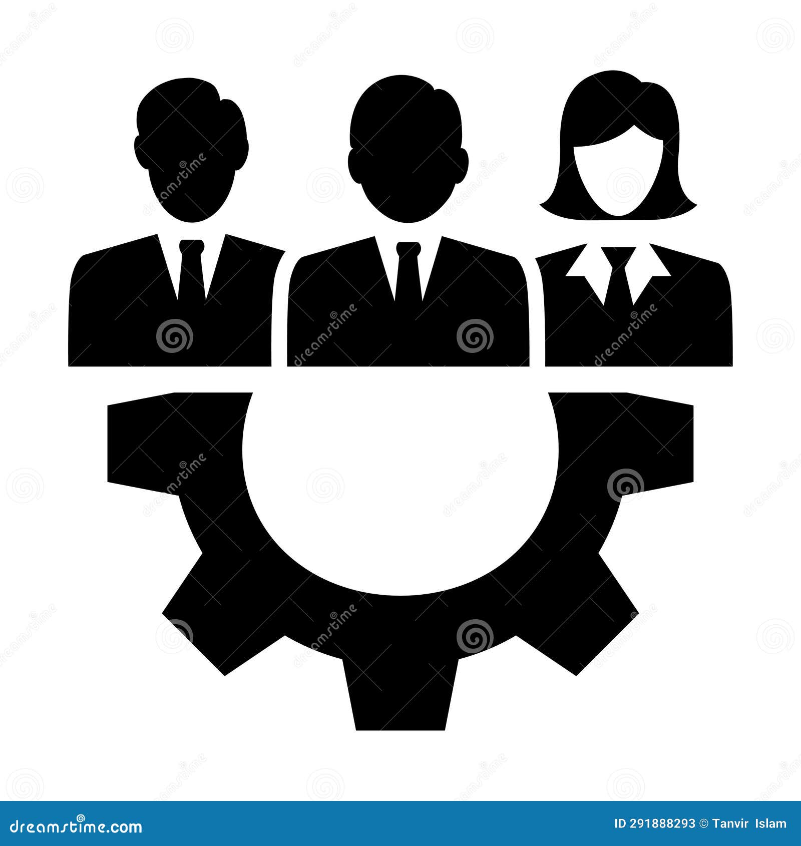 Teamwork Management Icon stock vector. Illustration of service - 291888293