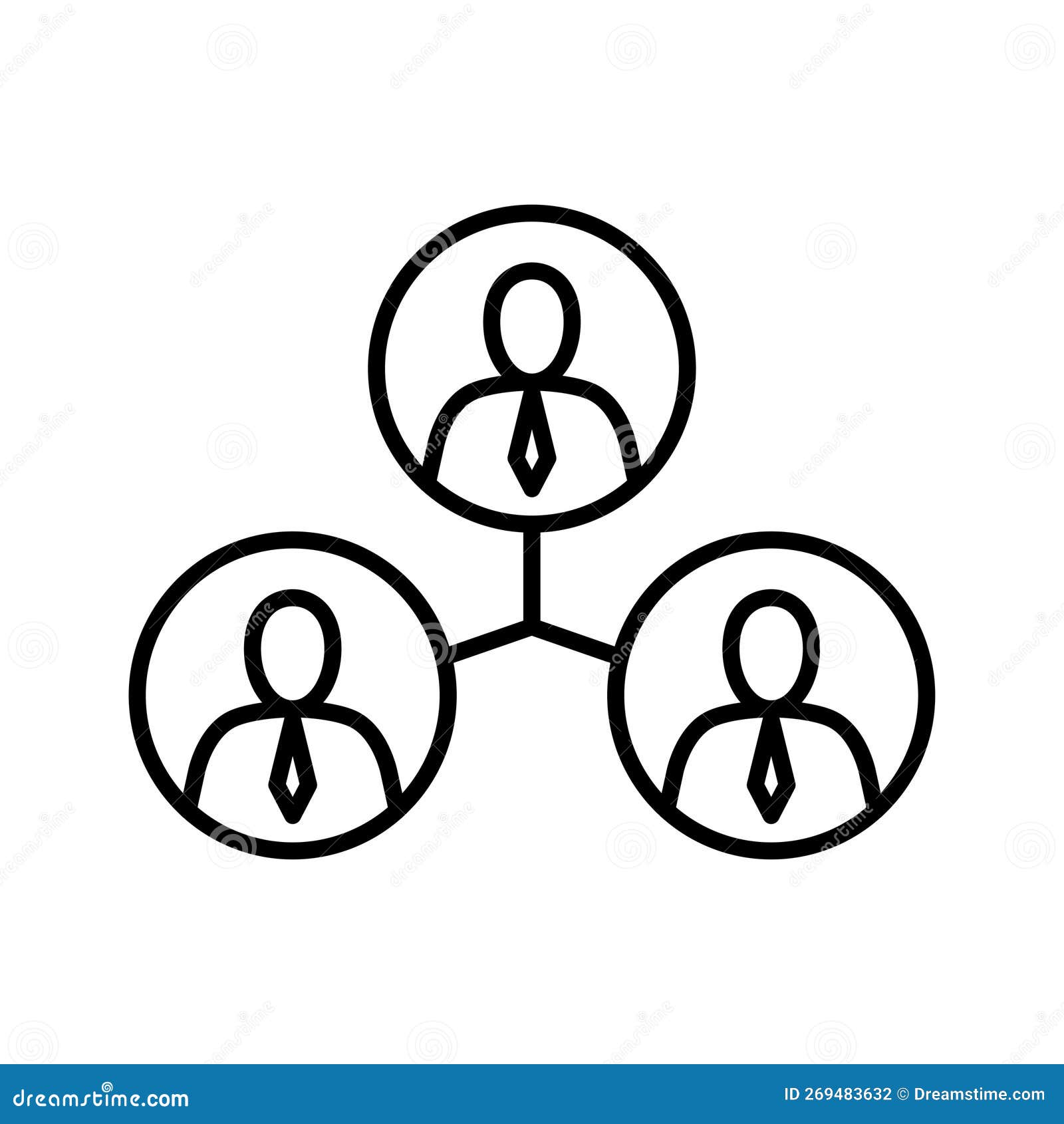 Teamwork Management Icon. Business Teamwork and Partnership Stock ...