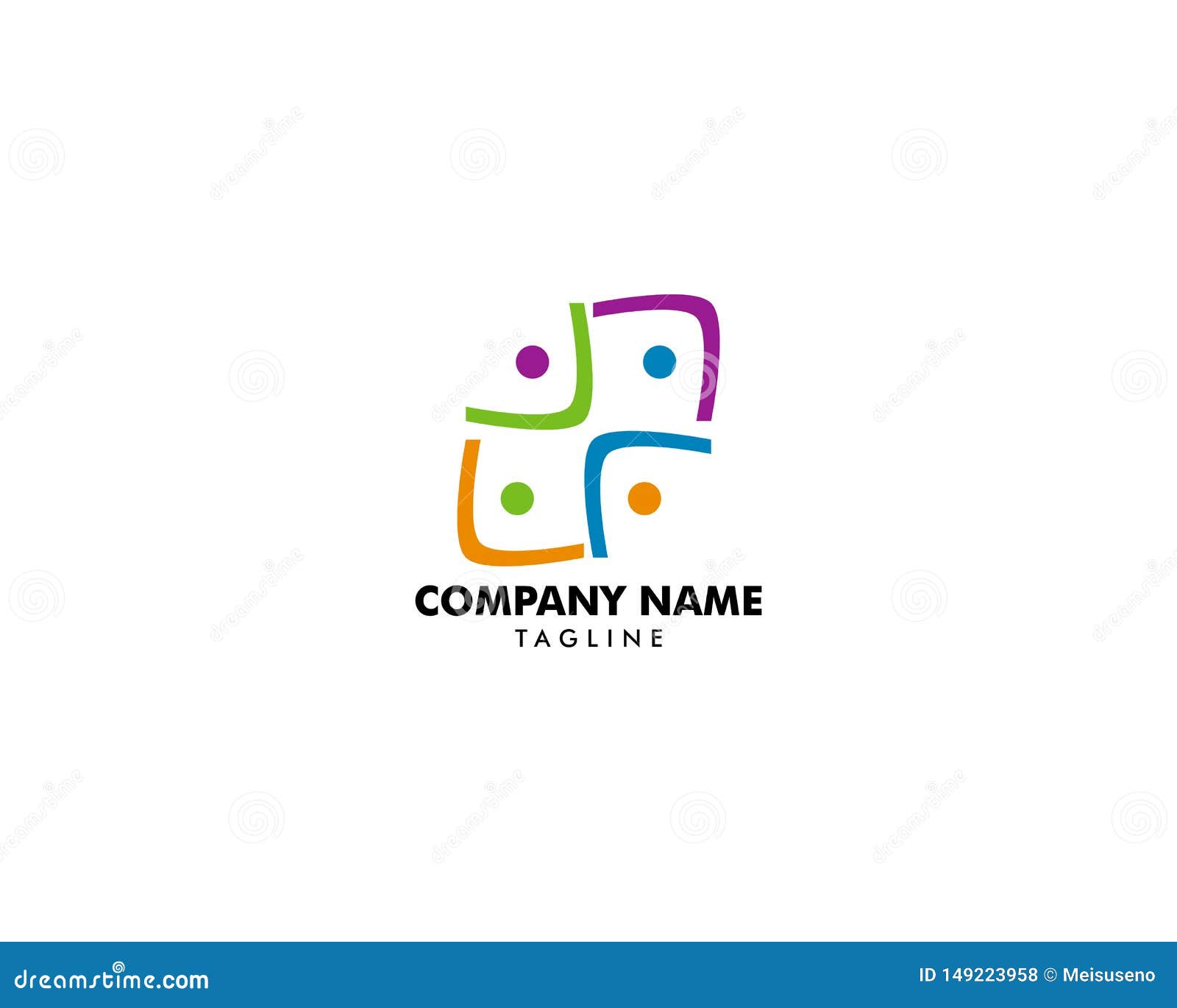 Teamwork Management People Group Logo Stock Vector - Illustration of ...