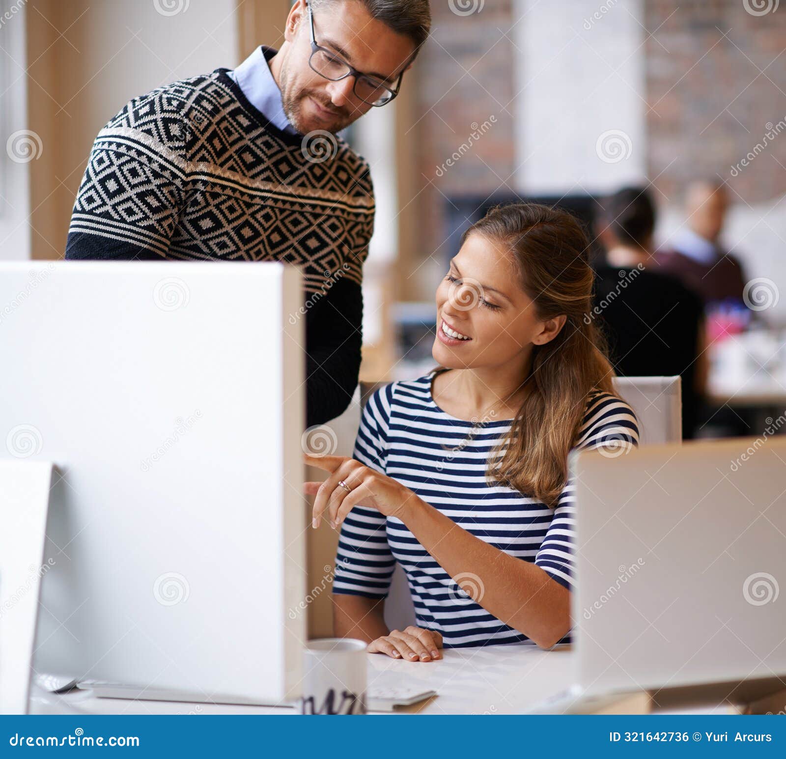 Teamwork, Manager and Business People on Laptop for Help, Feedback and ...