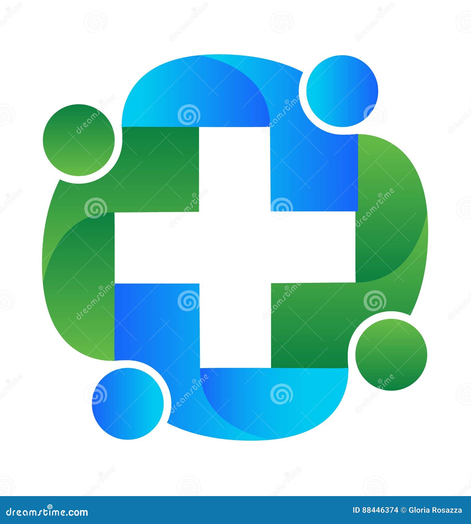 Teamwork Medical People Logo Stock Vector - Illustration of globe ...