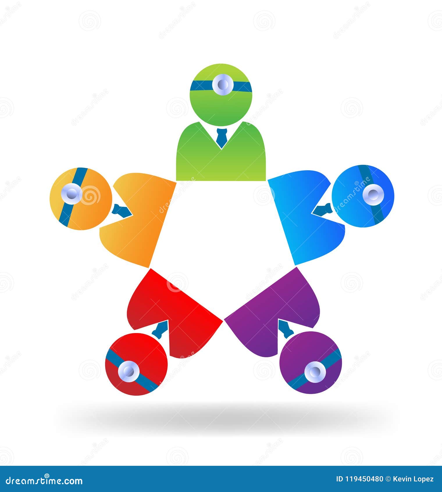 Teamwork Medical People Logo Vector Stock Vector - Illustration of ...