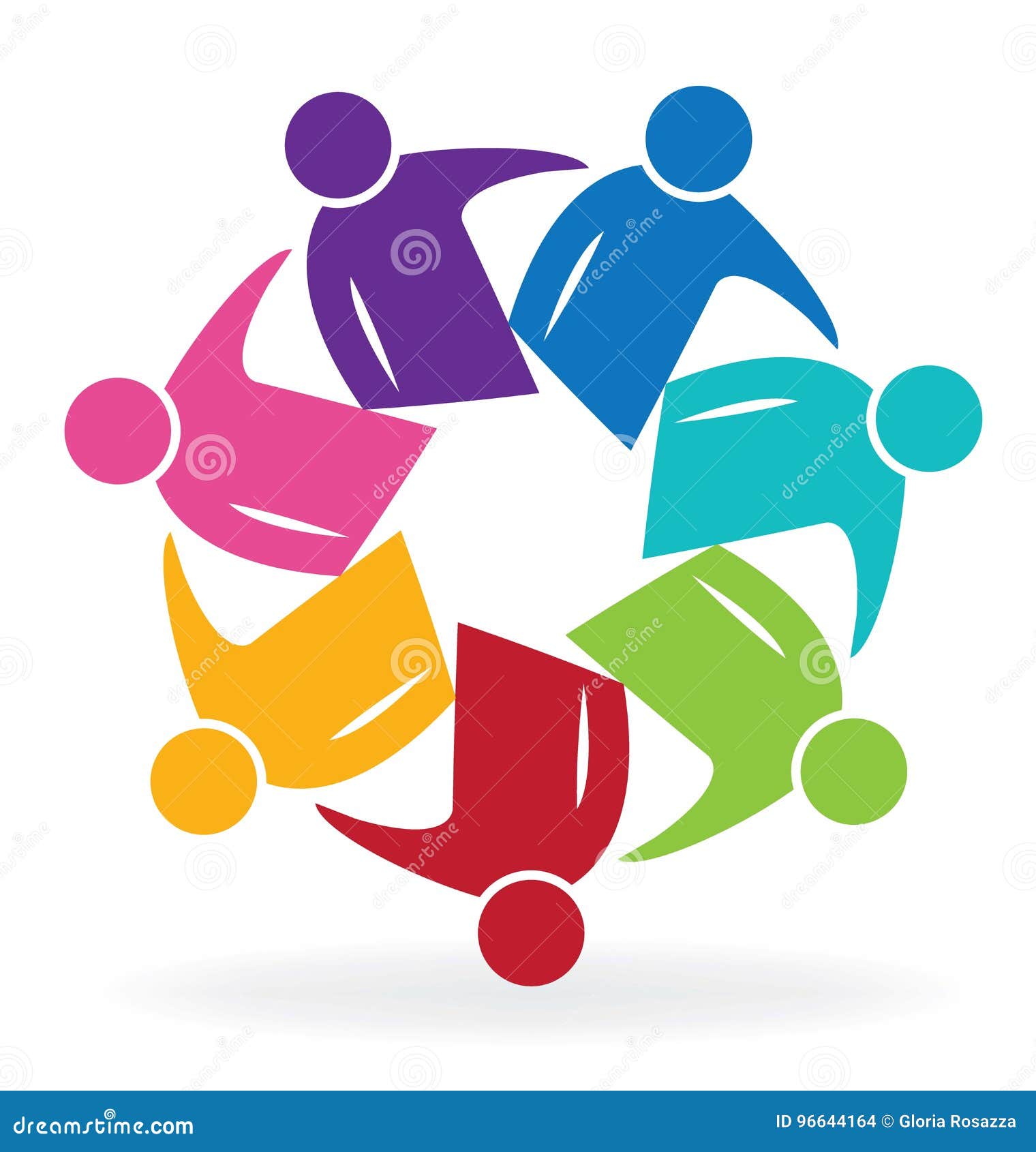 Teamwork Meeting Business People Logo Stock Vector - Illustration of ...