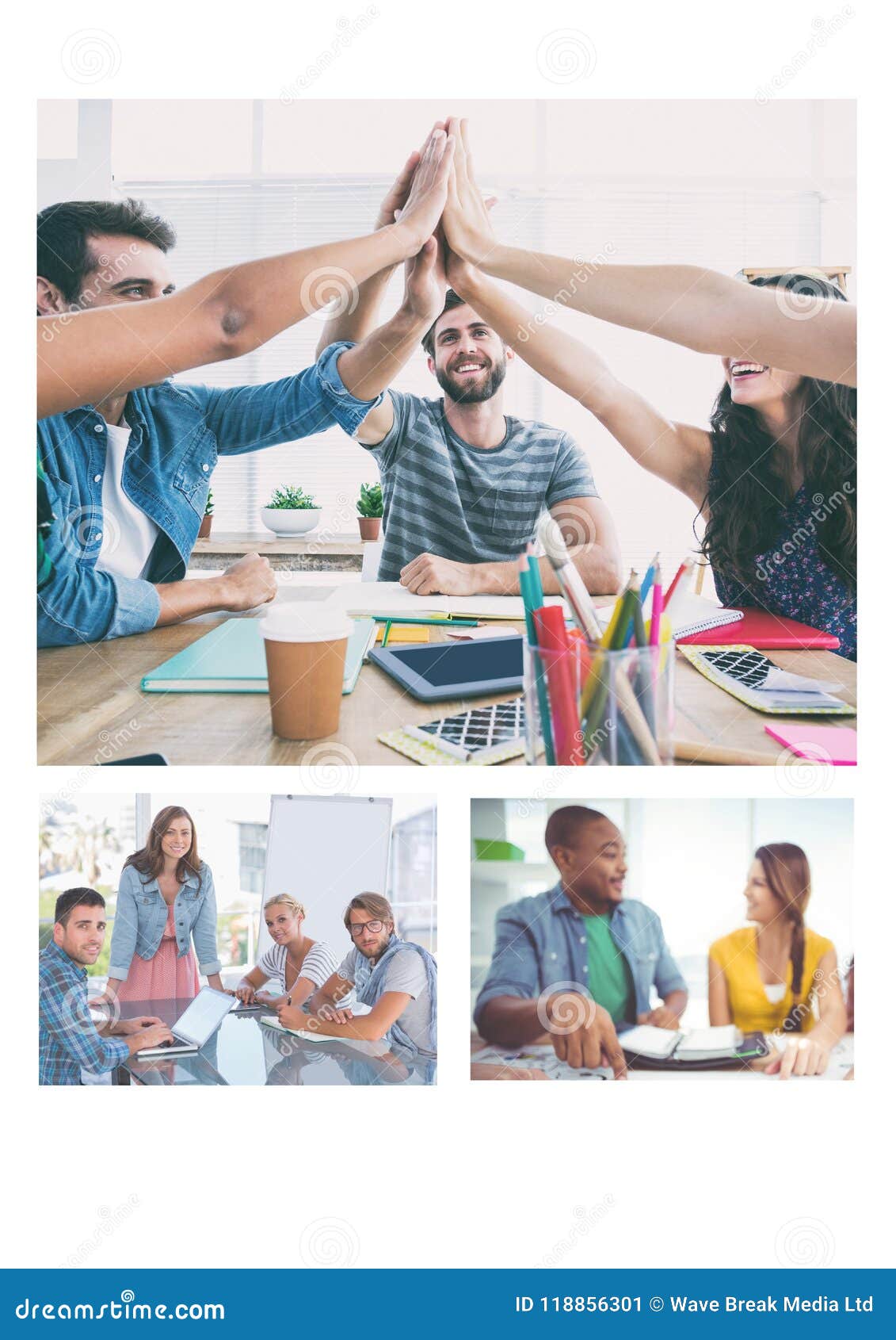 Teamwork meeting collage stock image. Image of agenda - 118856301