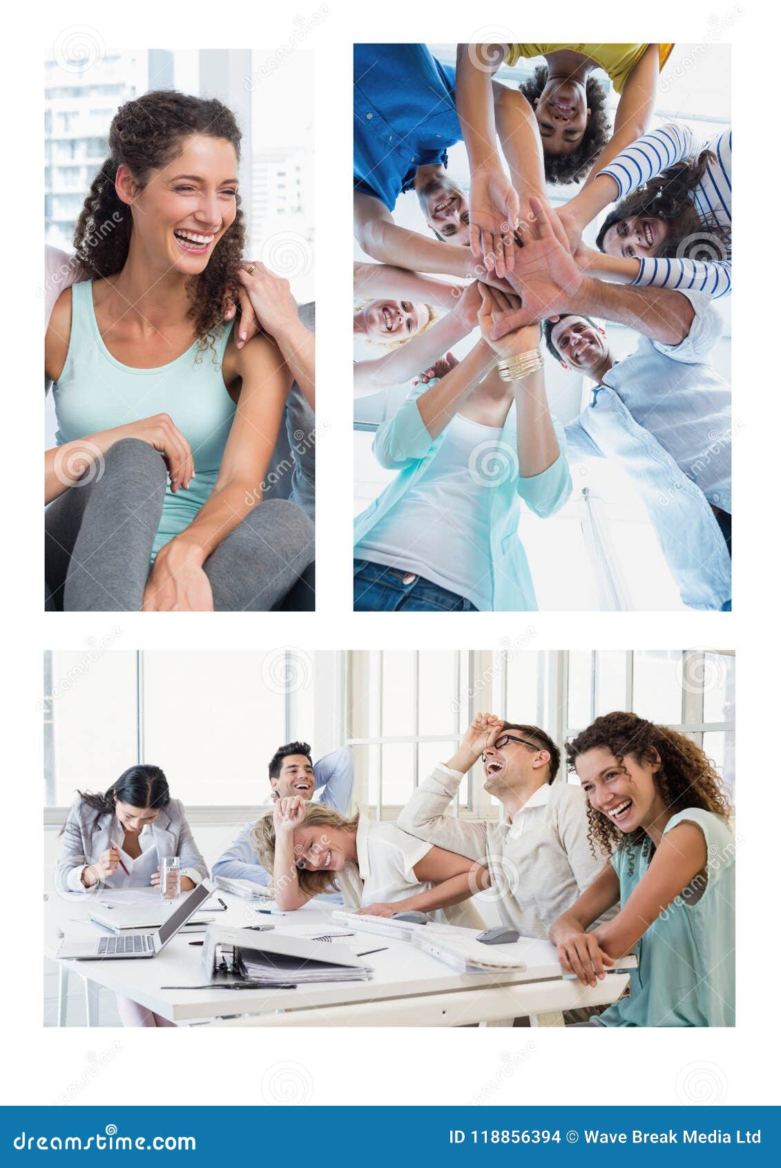 Teamwork meeting collage stock photo. Image of corporate - 118856394