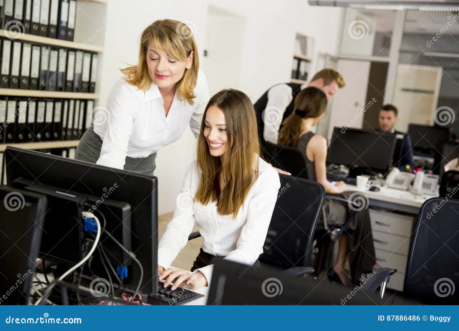 Teamwork in the Modern Office Stock Photo - Image of success ...