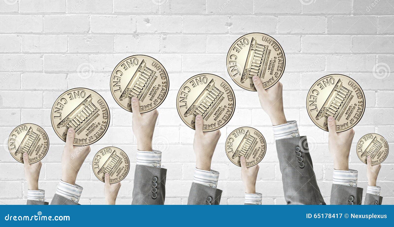 Teamwork and Monetary Concept Stock Image - Image of business, holding ...