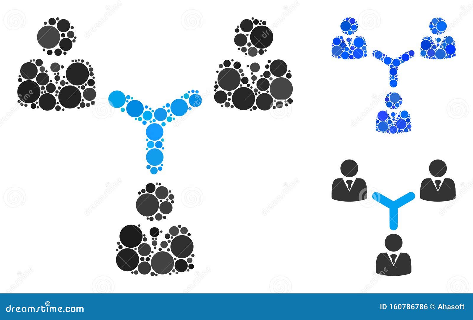 Teamwork Mosaic Icon of Spheric Items Stock Vector - Illustration of ...
