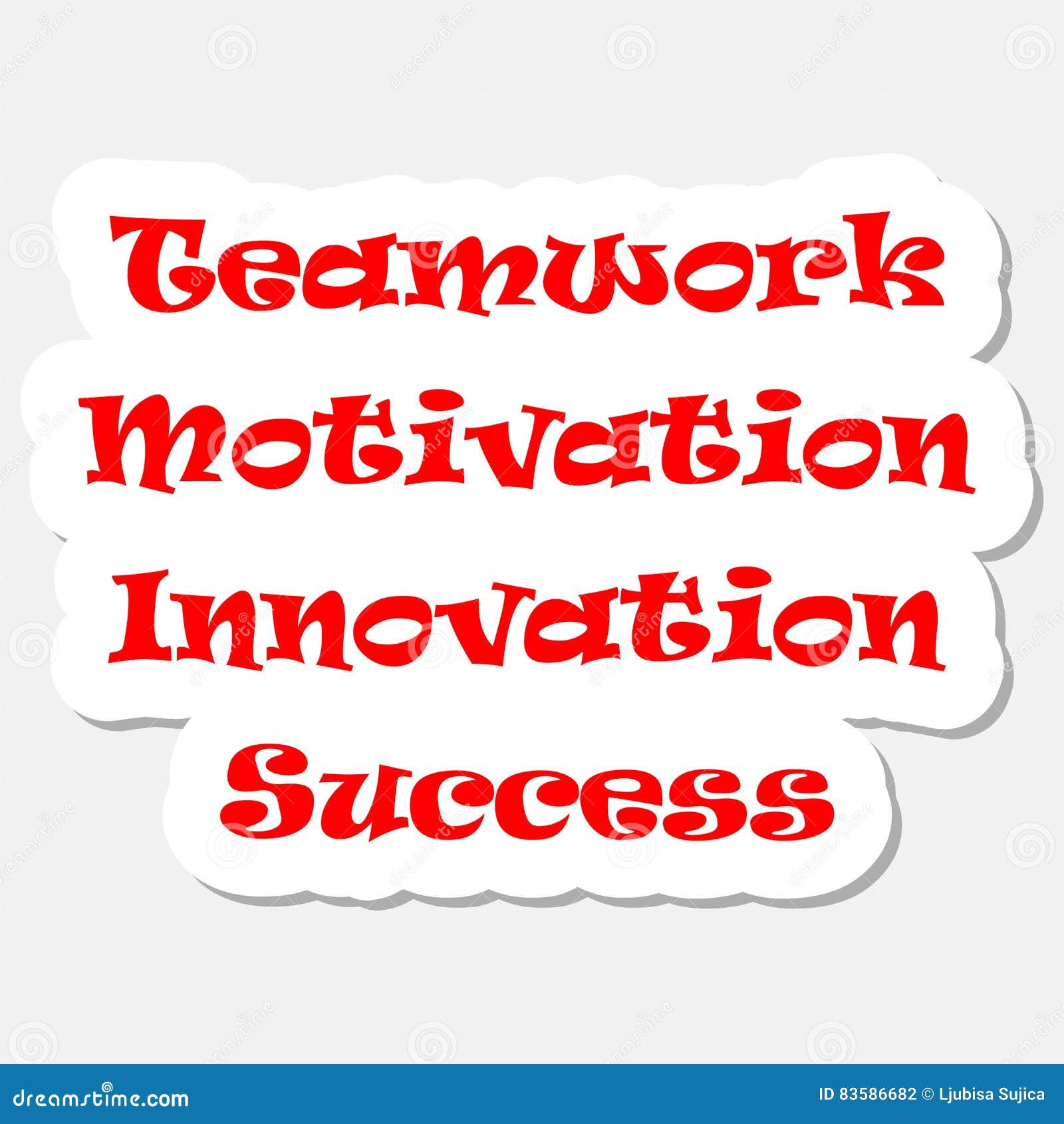 Teamwork Motivation Innovation Success Stock Vector - Illustration of ...