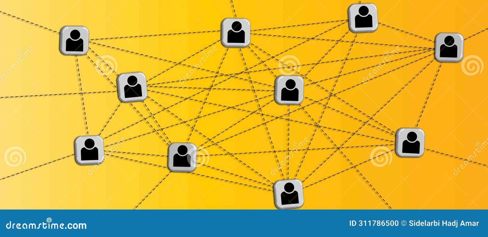 Teamwork, Network and Community Concept Stock Photo - Image of link ...