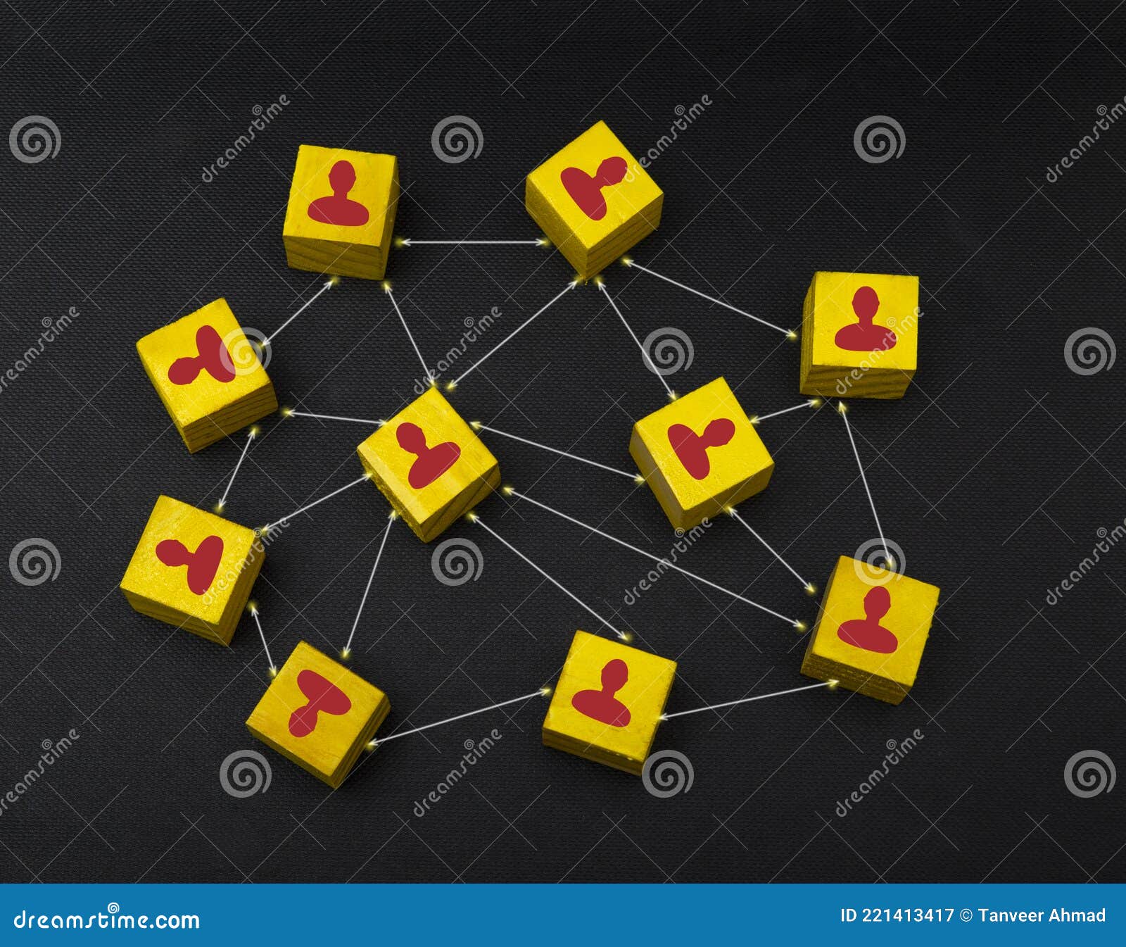 Teamwork On Blocks Stock Photography | CartoonDealer.com #48194570