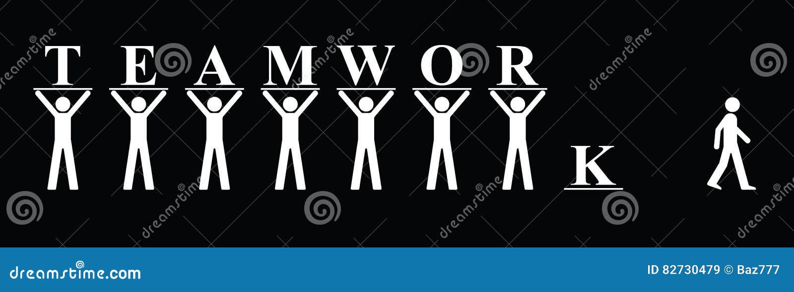 Teamwork is Not for Everyone Stock Vector - Illustration of employee ...