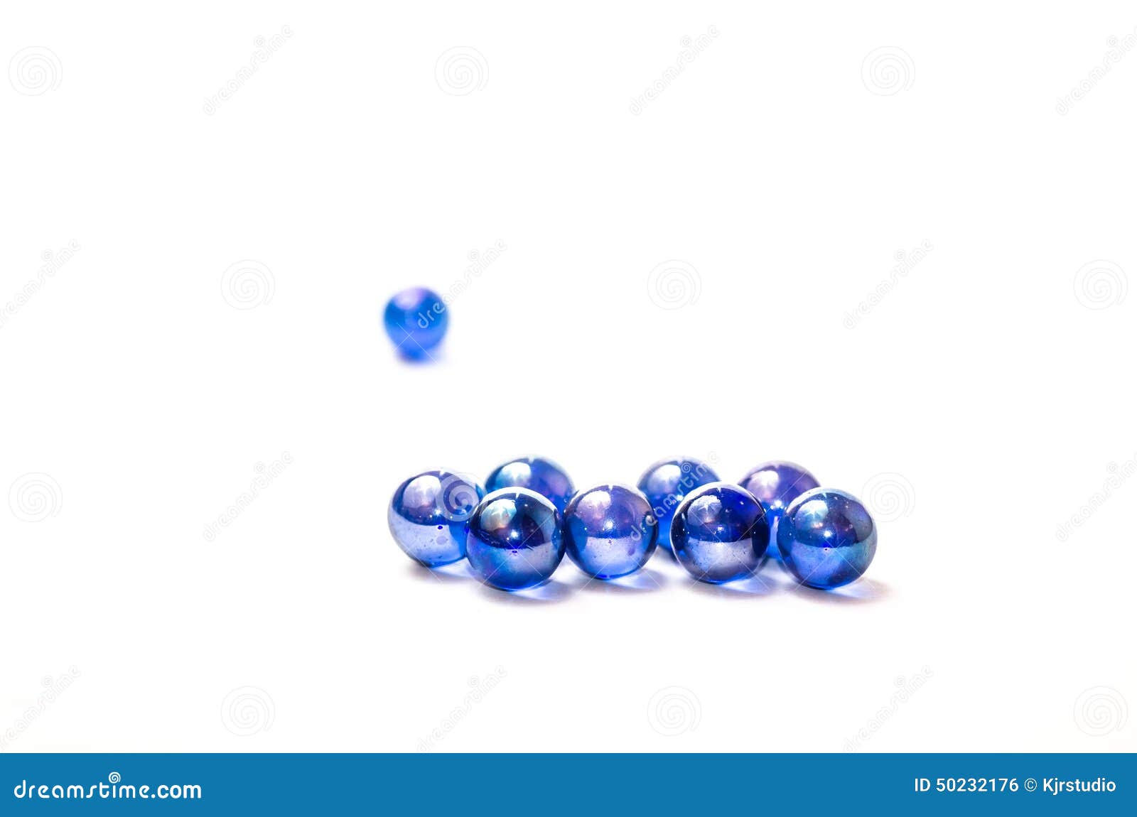 Blue marbles stock photo. Image of color, oddball, marketing - 50232176