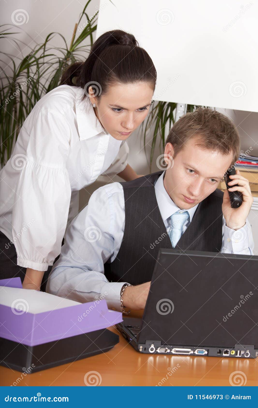 Teamwork in office stock image. Image of laptop, busy - 11546973