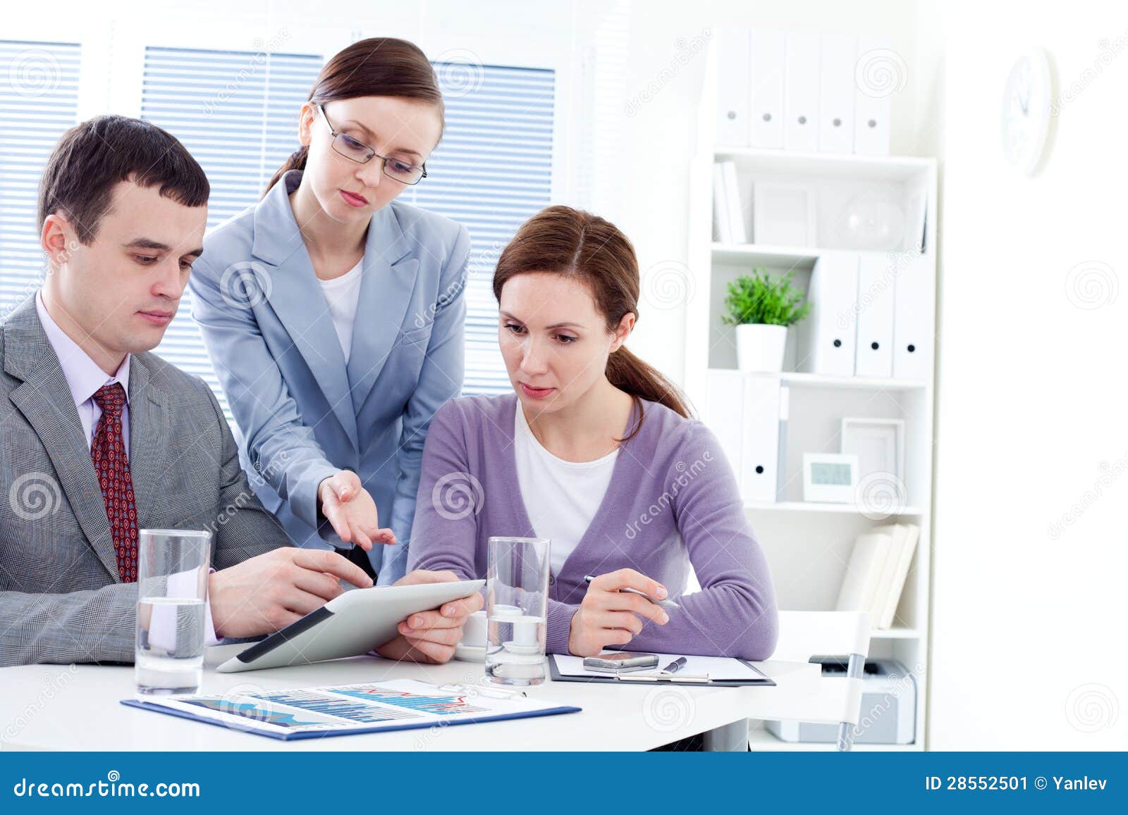 Teamwork in the office stock image. Image of occupation - 28552501
