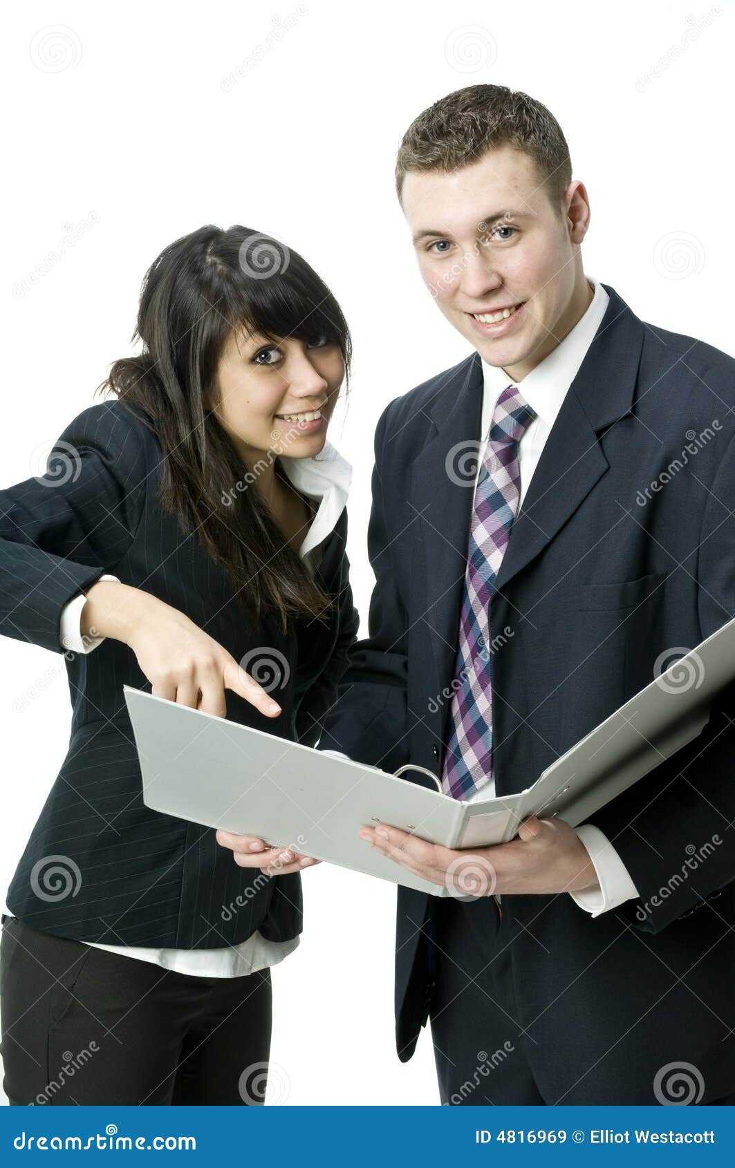 Teamwork in the office stock image. Image of looking, business - 4816969