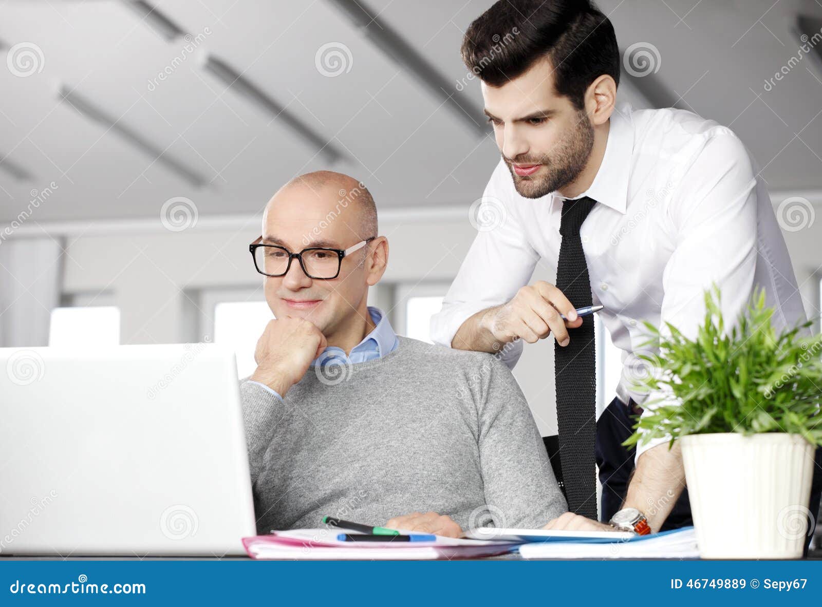 Teamwork At Office Stock Image | CartoonDealer.com #46749889