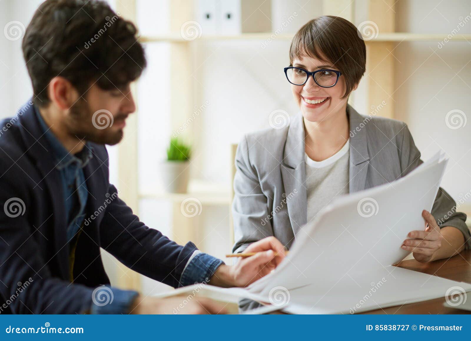Teamwork in Office stock image. Image of modern, women - 85838727