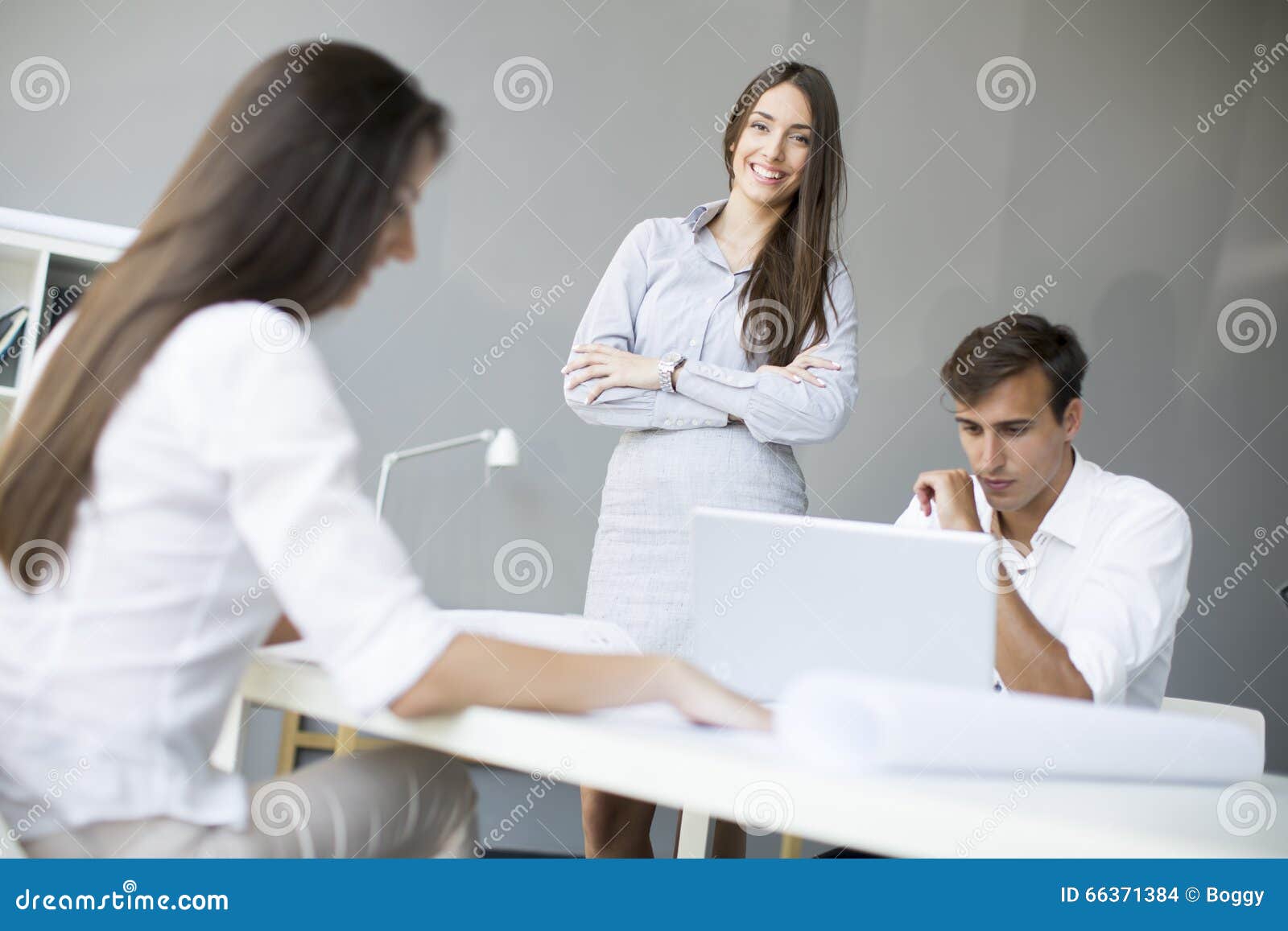 Teamwork in the office stock photo. Image of teamwork - 66371384