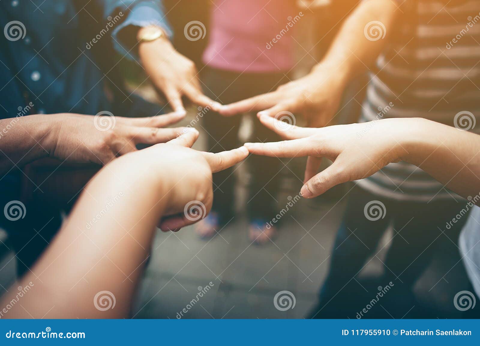 Teamwork with Our Arms and Hands. Stock Photo - Image of diversity ...