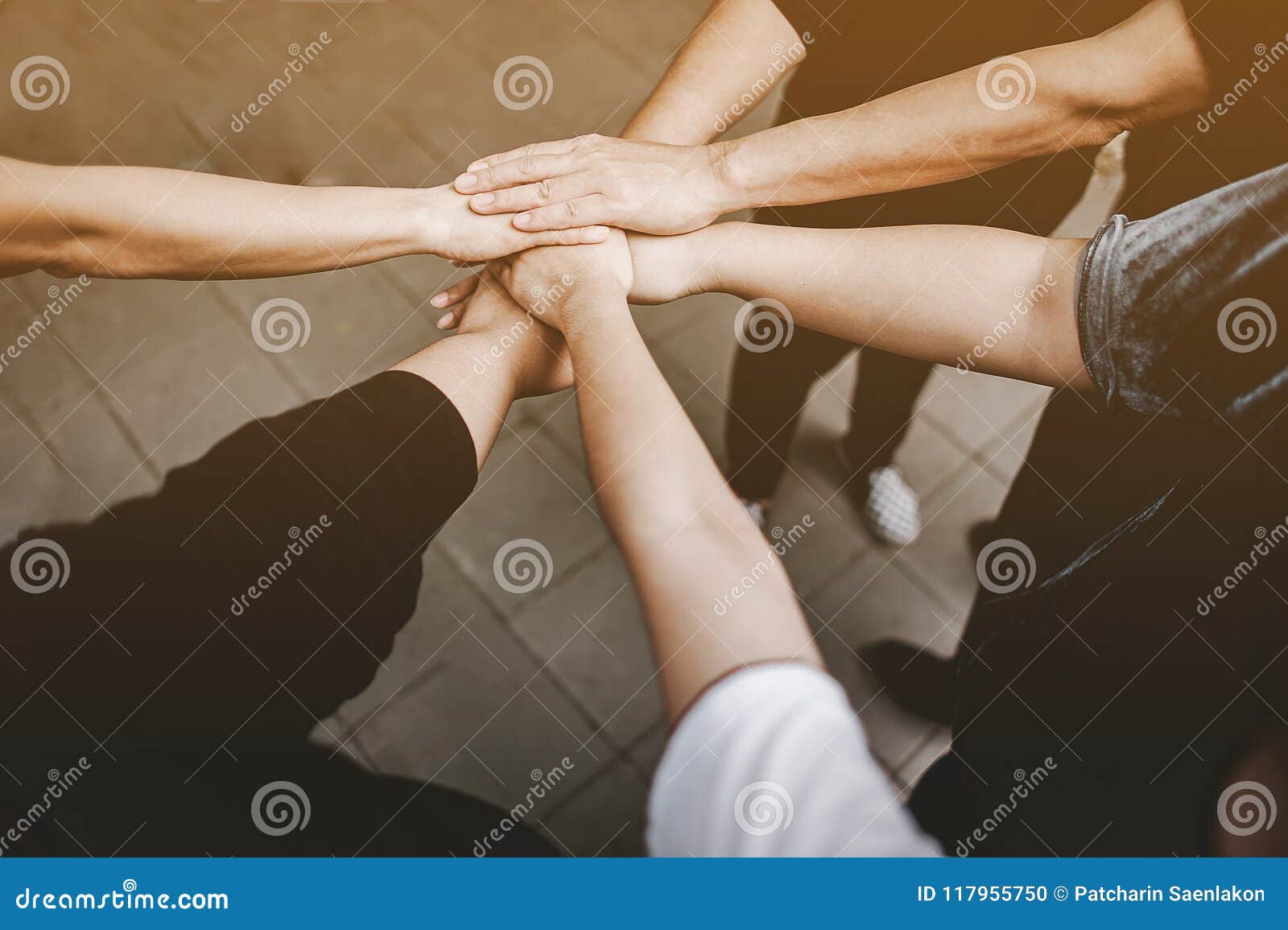 Teamwork with Our Arms and Hands. Stock Photo - Image of lifestyle ...