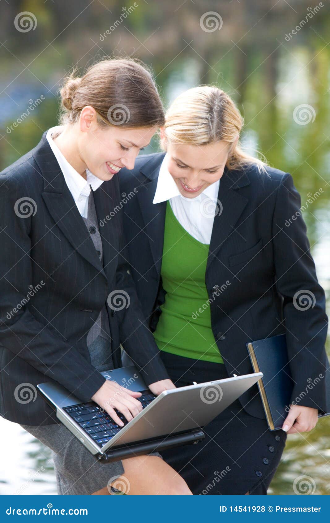 Teamwork outdoor stock photo. Image of lady, outside - 14541928