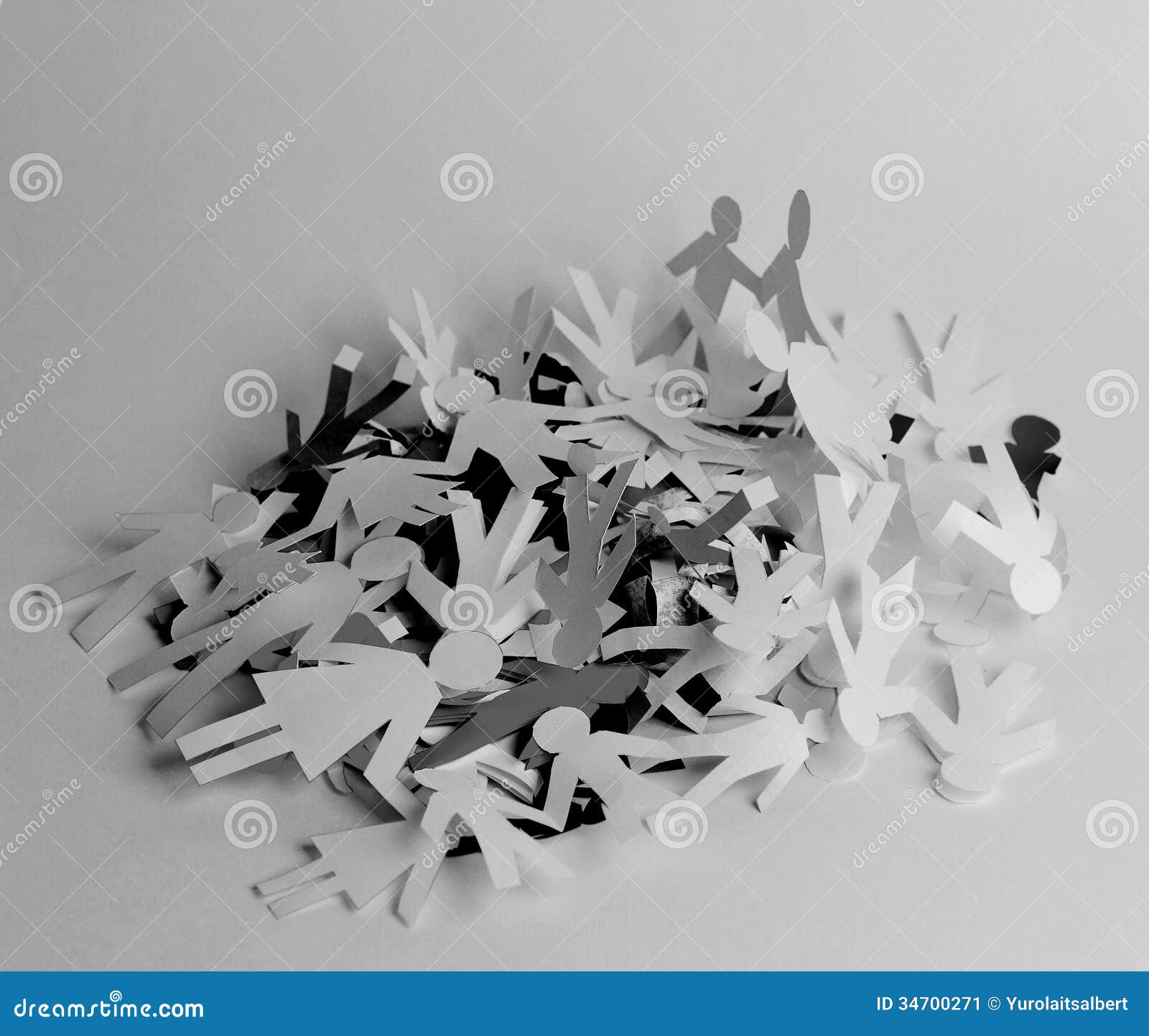 Teamwork, Paper People Royalty-Free Stock Photography | CartoonDealer ...