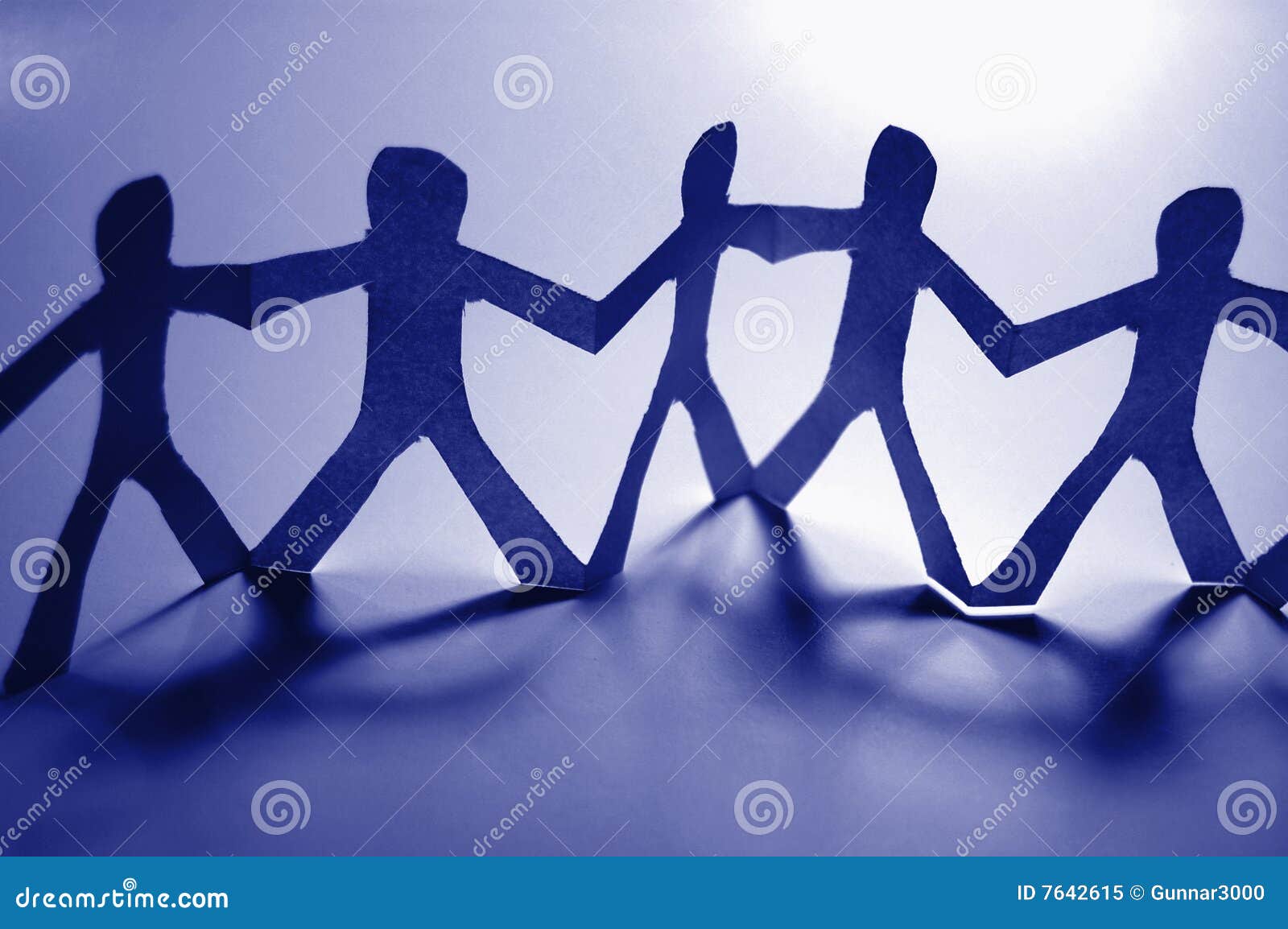 Teamwork of paper team stock image. Image of friend, business - 7642615