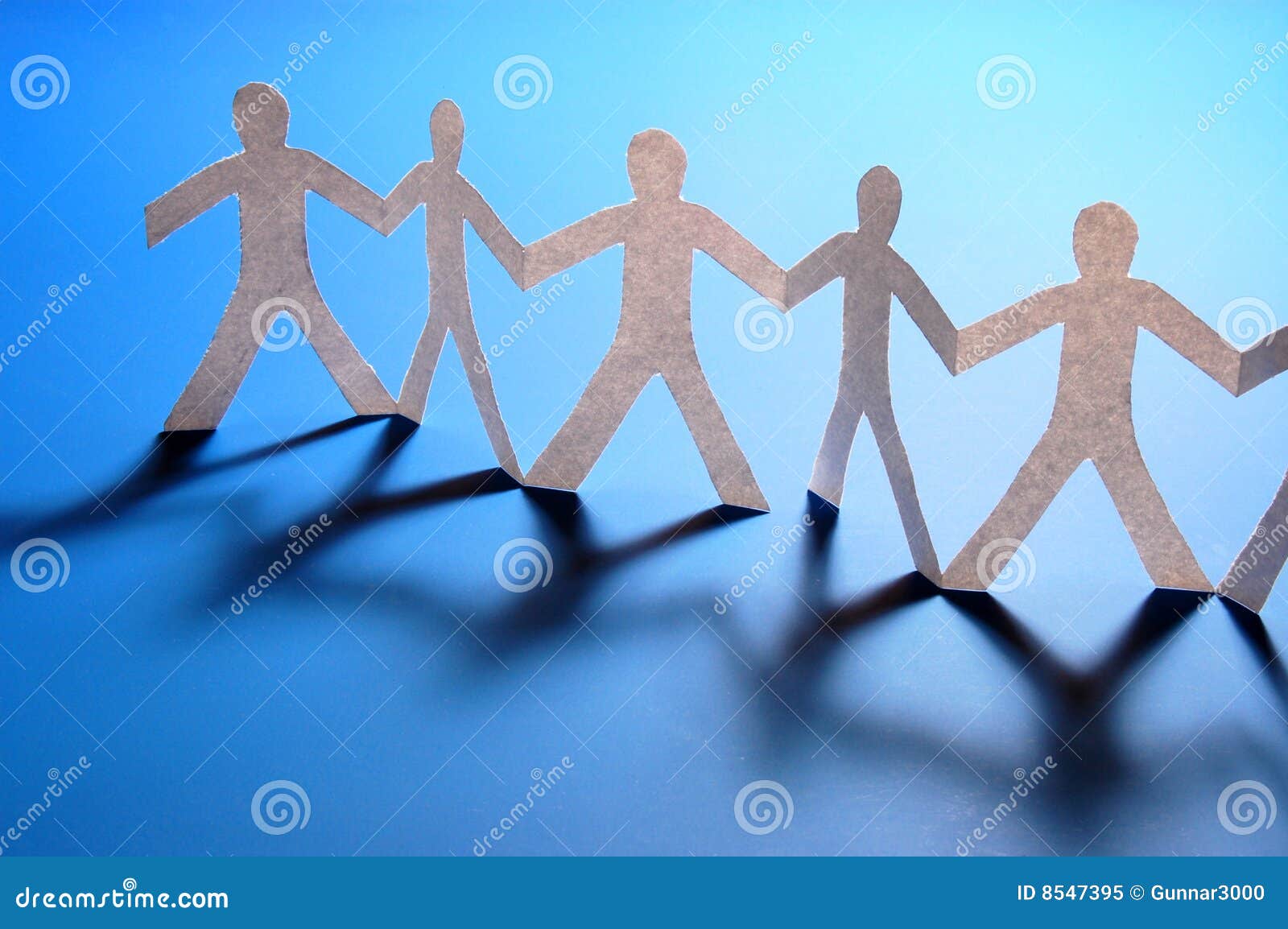 Teamwork of paper team stock image. Image of alike, care - 8547395