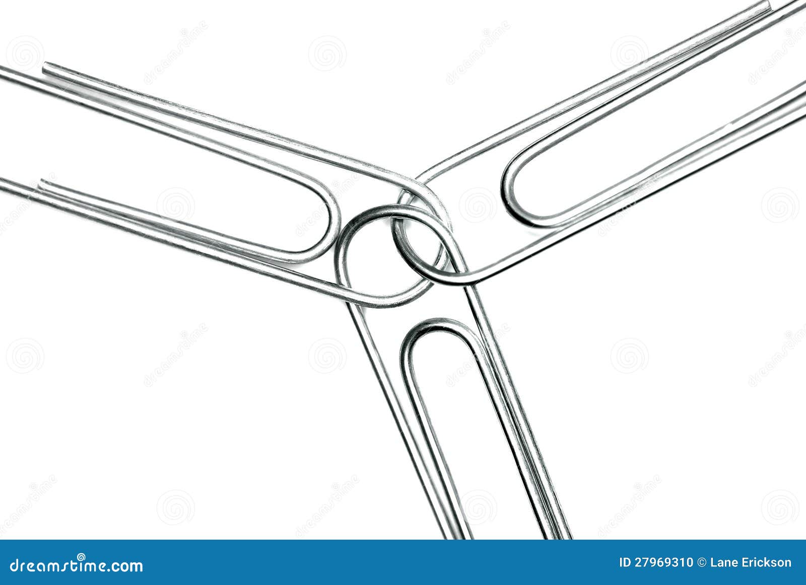 Teamwork Paperclips stock photo. Image of clip, connect - 27969310