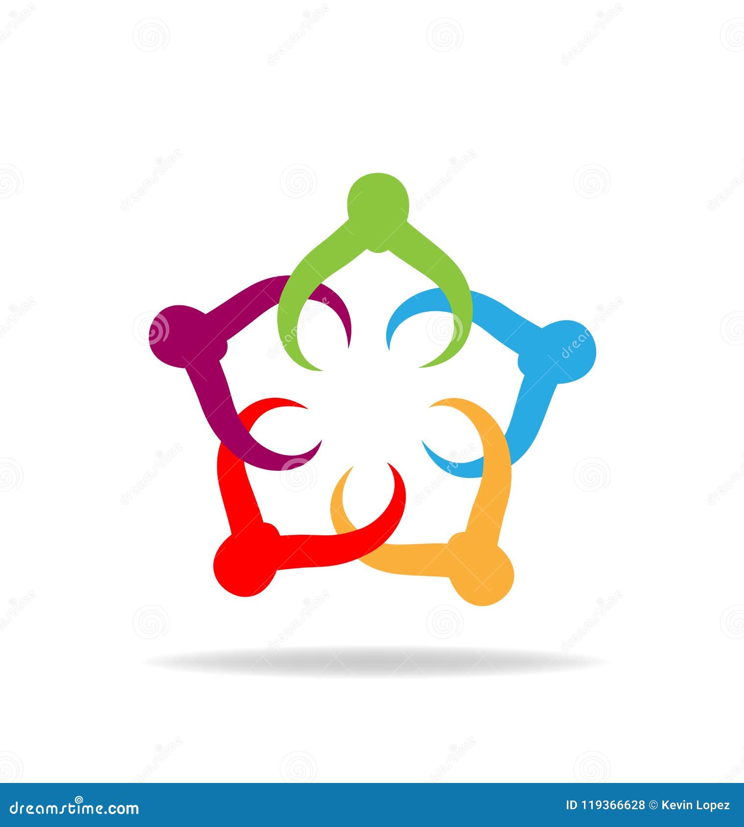Teamwork Partners Holding Hands Logo Vector Stock Vector - Illustration ...