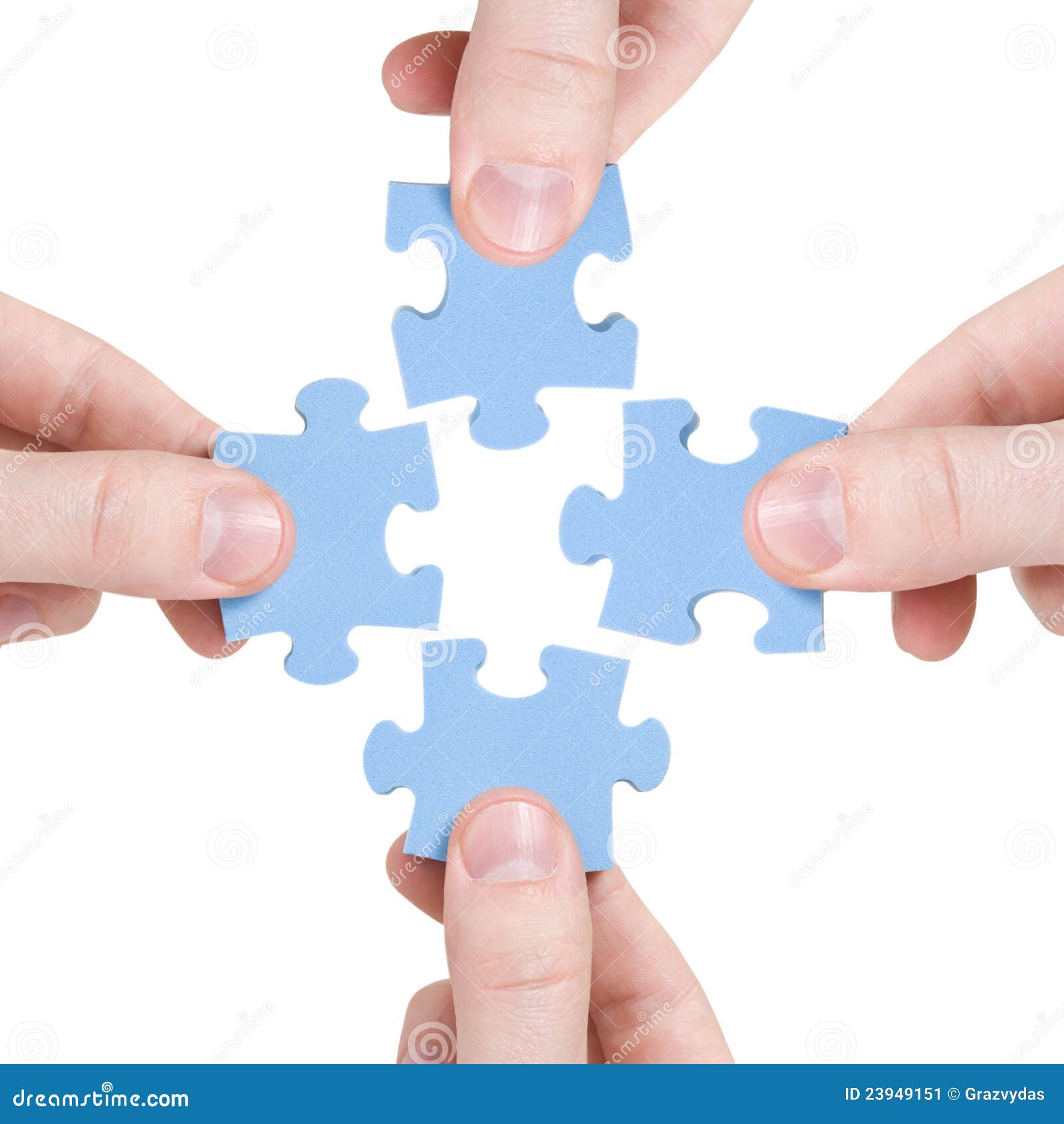 Teamwork and Partnership Concept Stock Image - Image of connect ...