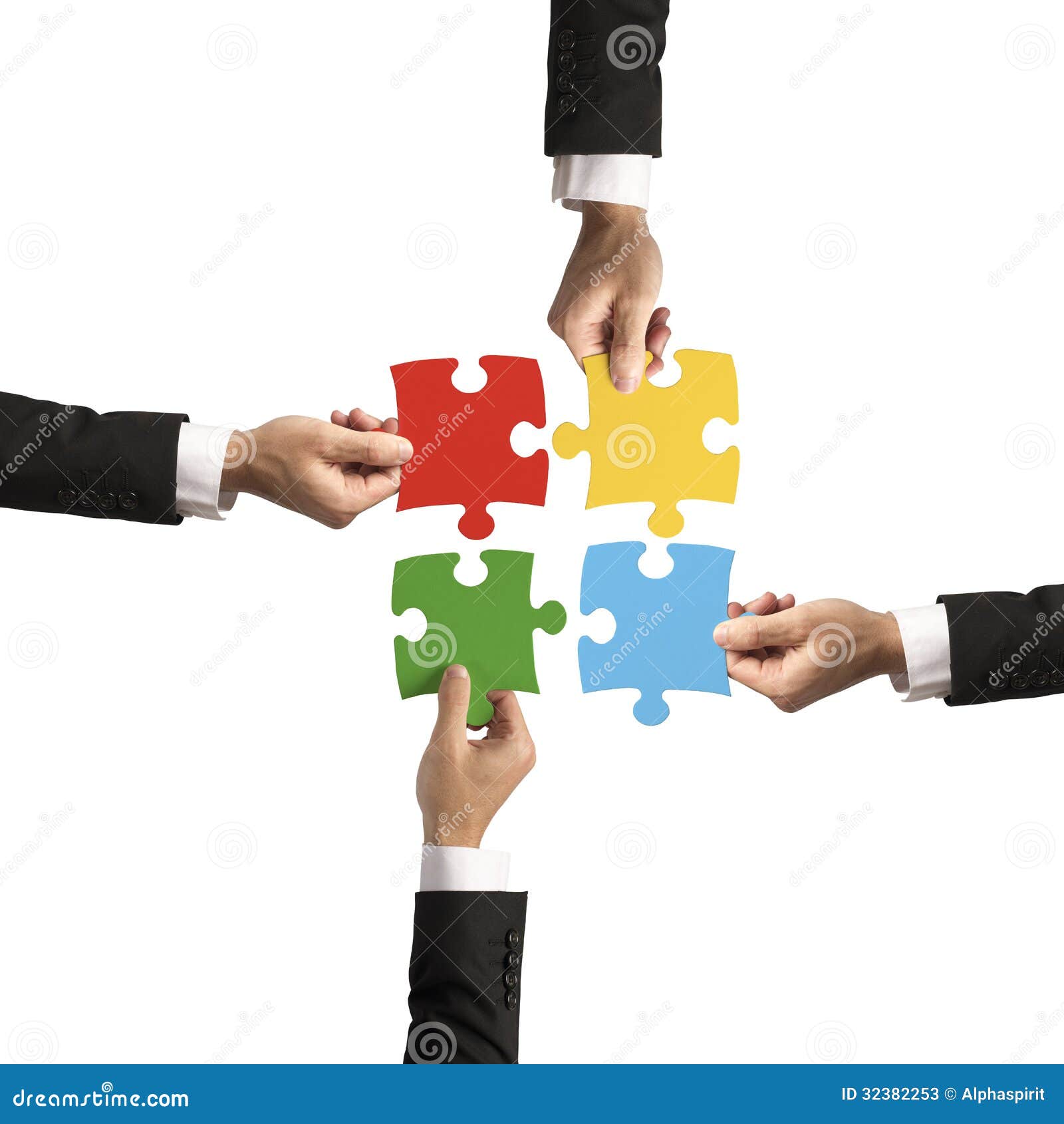 Teamwork and Partnership Concept Stock Image - Image of connecting ...