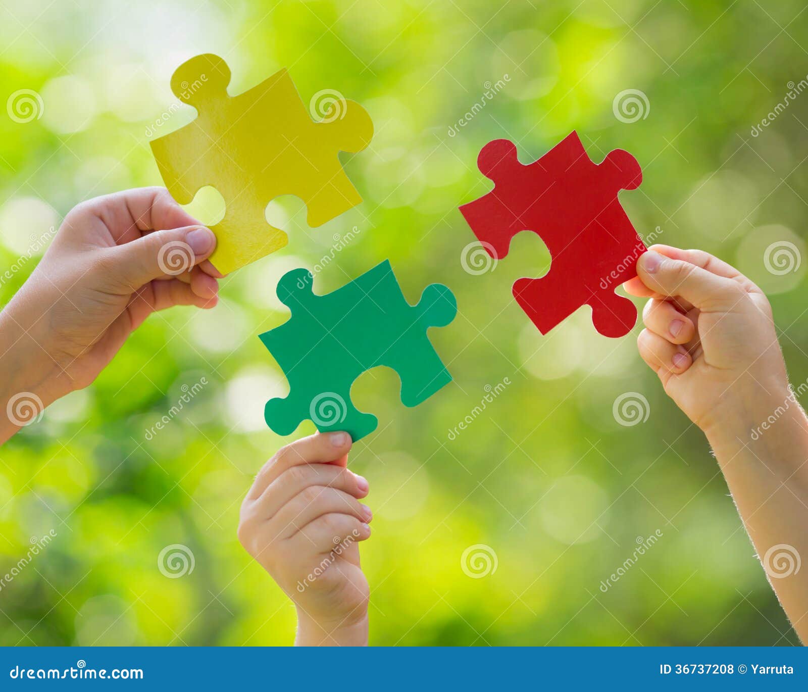 Teamwork and partnership stock photo. Image of children - 36737208