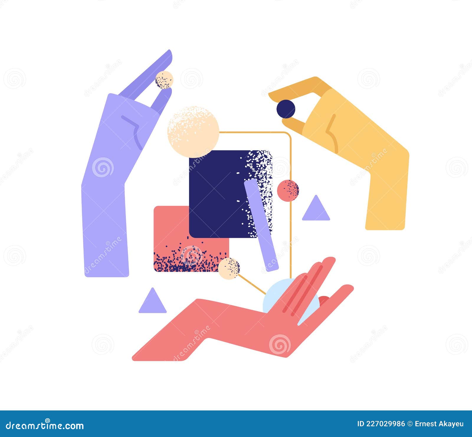 Teamwork, Partnership and Interaction Concept. Hands Interacting and ...