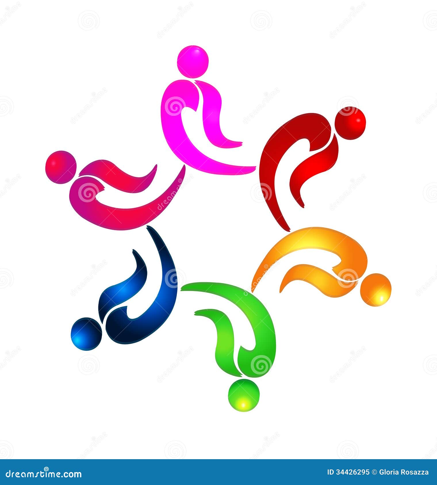 Teamwork party people stock illustration. Illustration of environment ...