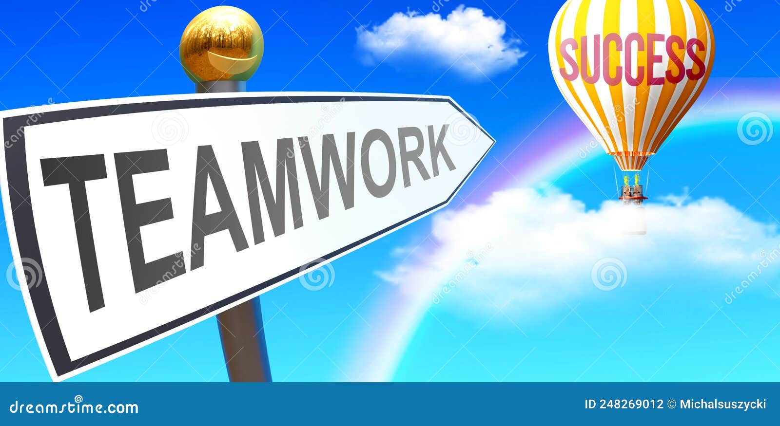 Teamwork Leads To Success. A Metaphor In Which Teamwork Initiates ... Teamwork Leads To Success. A Metaphor In Which Teamwork Initiates ...