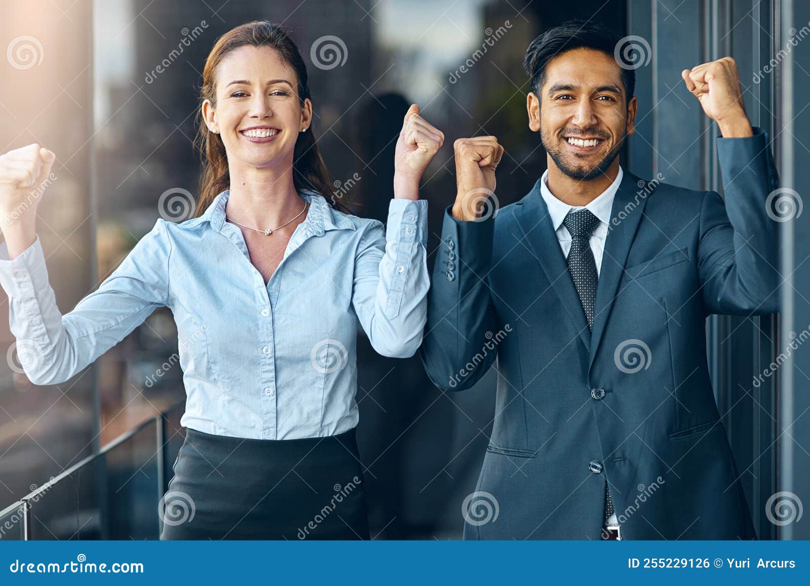 Teamwork Pays Off. Corporate Businesspeople in the Office. Stock Photo ...